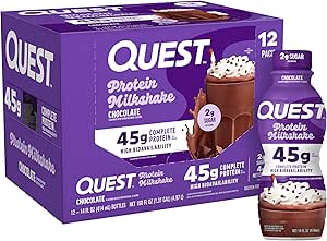 Amazon.com: Quest Nutrition Chocolate Protein Shake, 45g Protein, 2g ...
