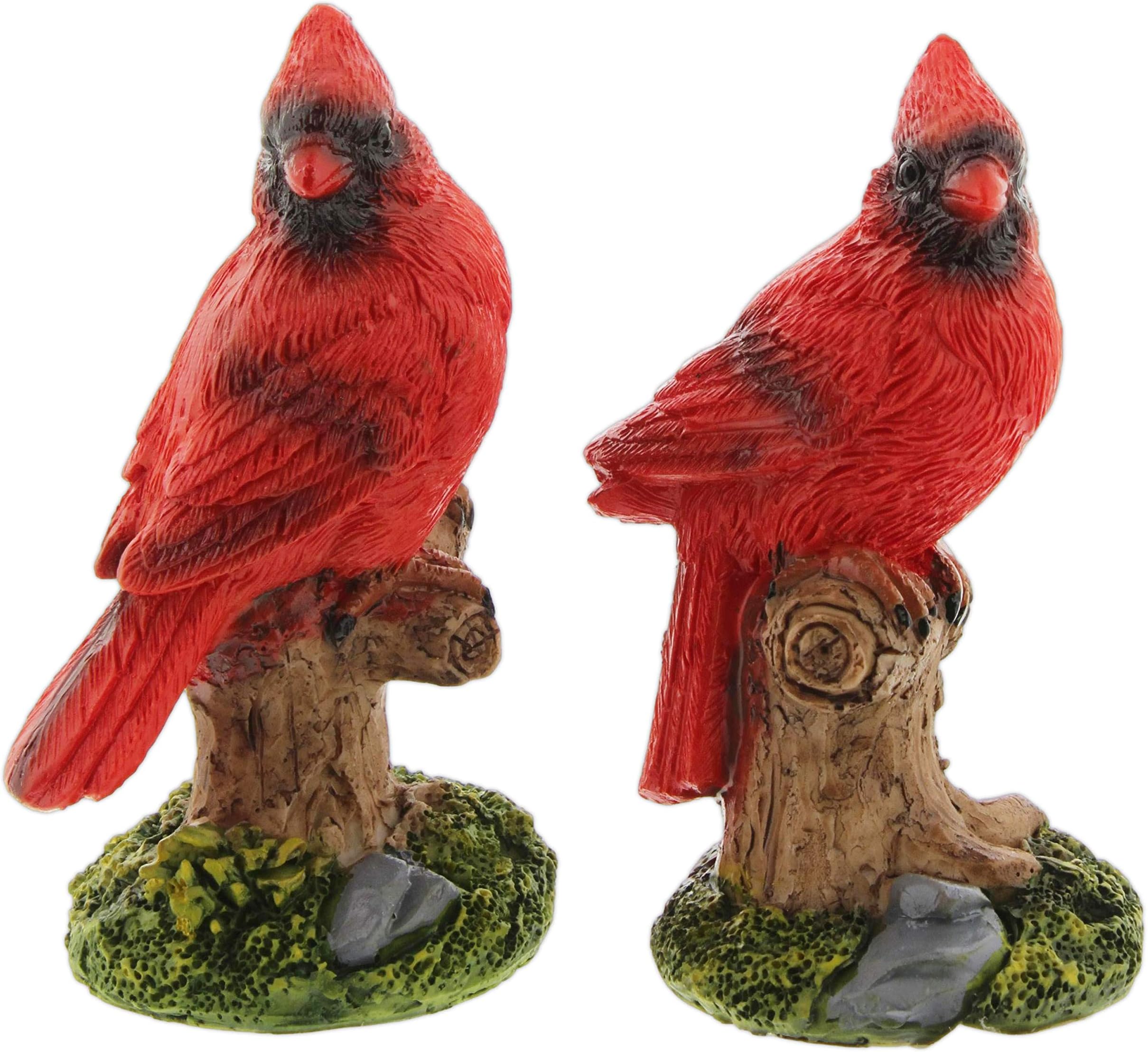 Amazon.com: The Bridge Collection Mini Resin Cardinal Figurines, Set of ...