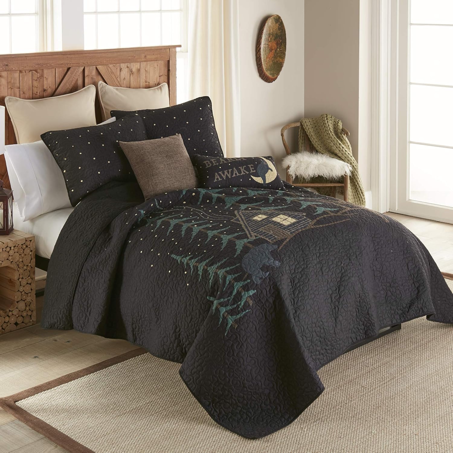 Amazon.com: Donna Sharp Full/Queen Bedding Set - 3 Piece - Evening ...