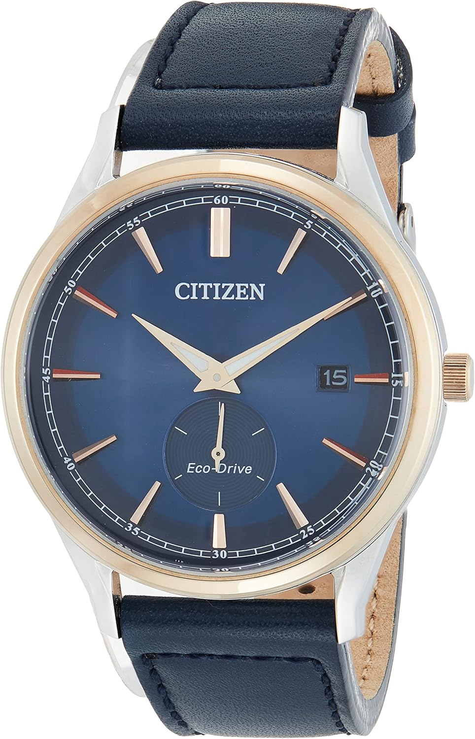 Citizen Watch for Men, Quartz Movement, Analog Display, Blue Leather ...