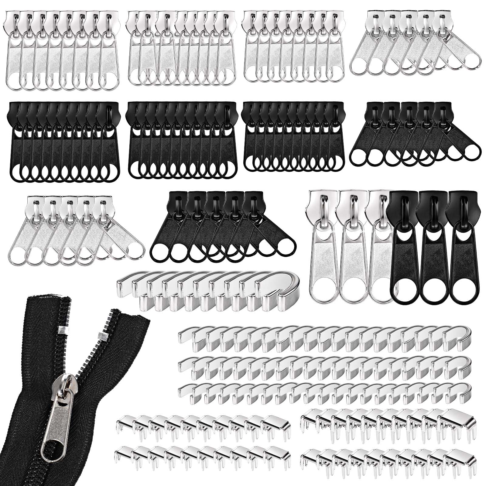 Amazon.com: 184PCS Zipper Repair Nylon Coil Replacement Zipper Zipper ...