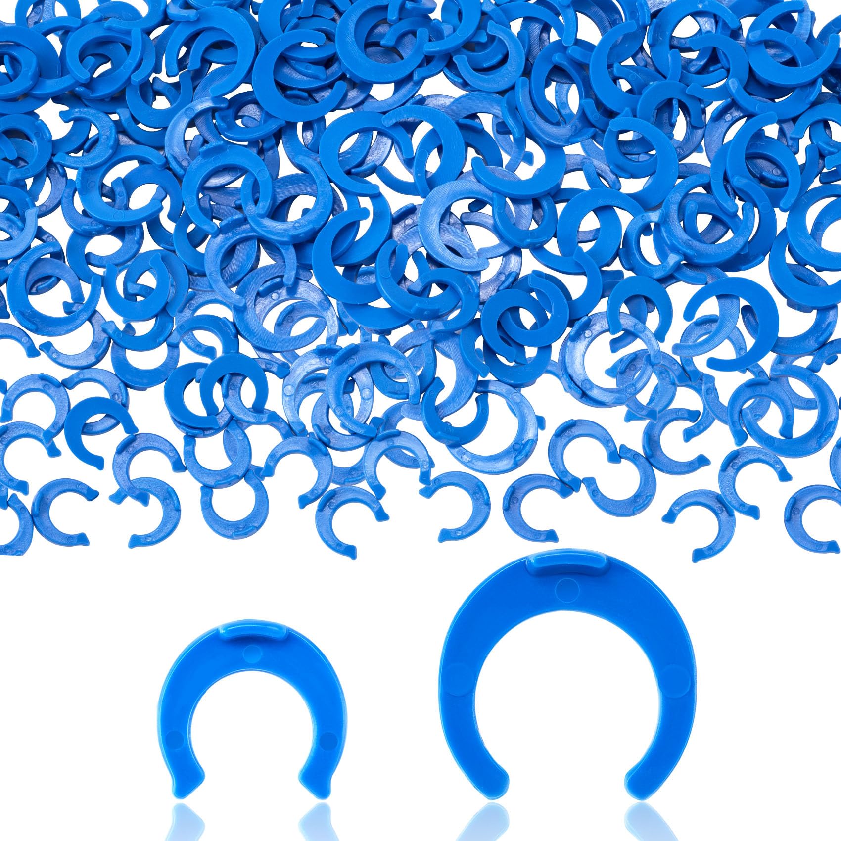 HINZIC 200Pcs 1/4" 3/8" Locking Clips Clamps, Blue Quick Connect ...