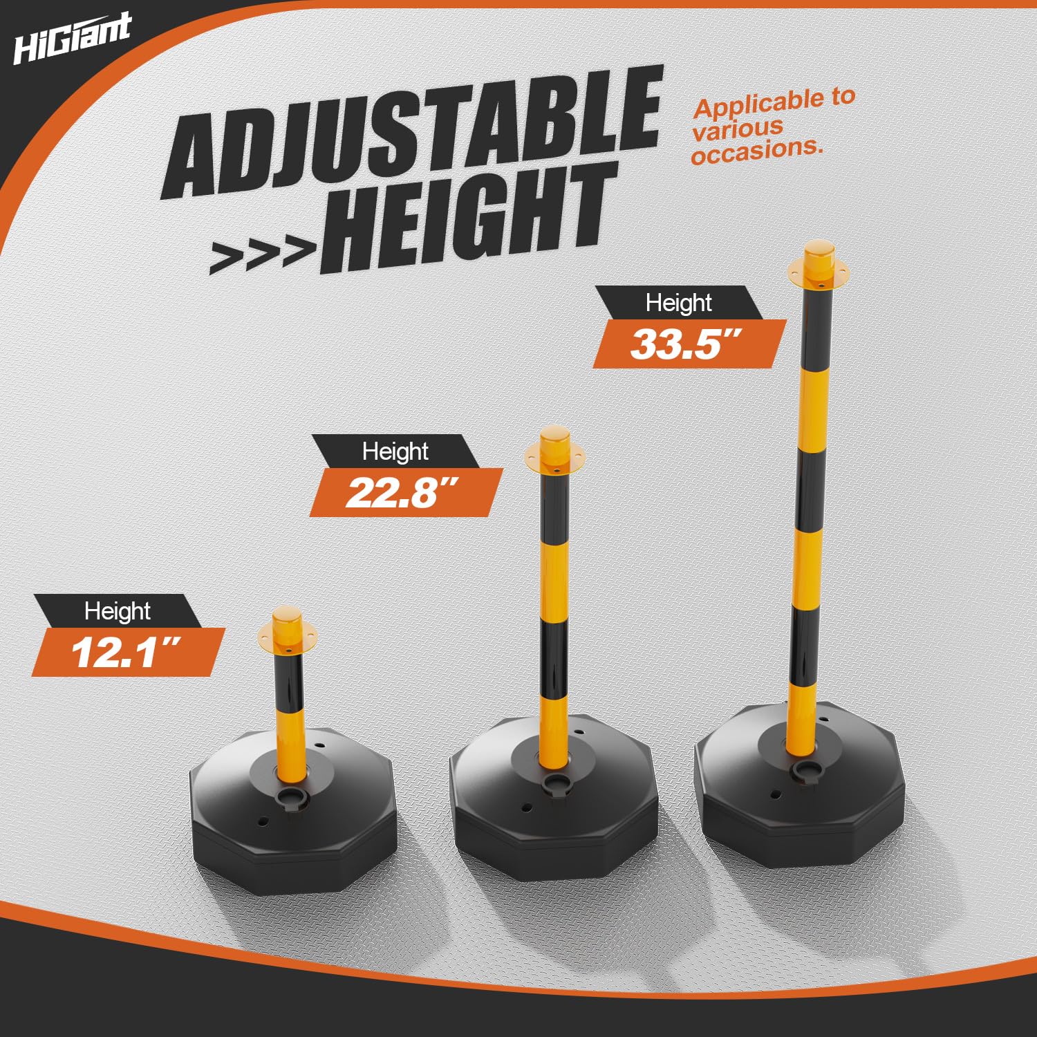 Snapklik.com : HiGiant 4 Pack Portable Delineator Post Cones