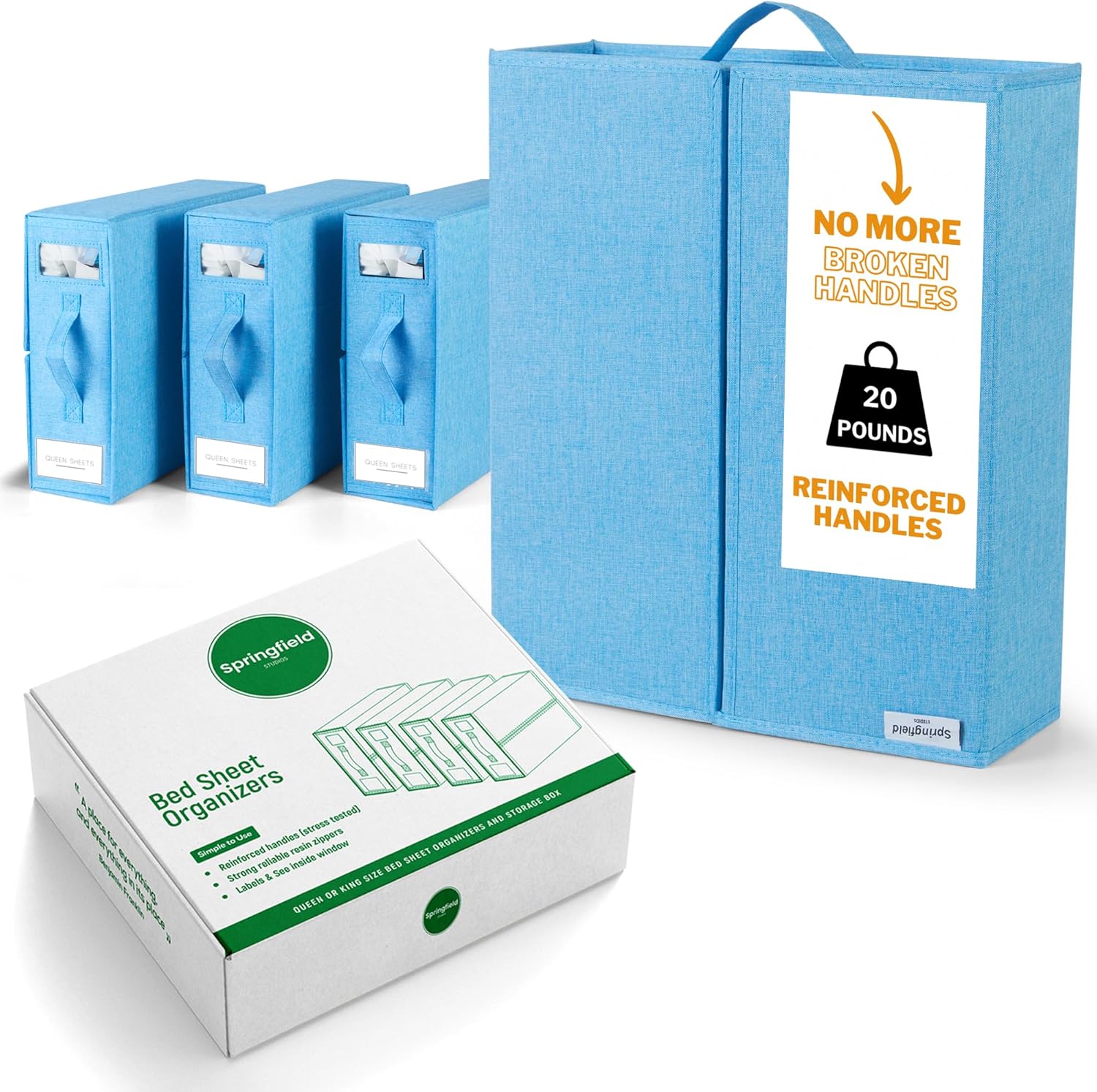 Amazon.com: Bed Sheet Organizers and Storage, Linen Closet Organizers ...