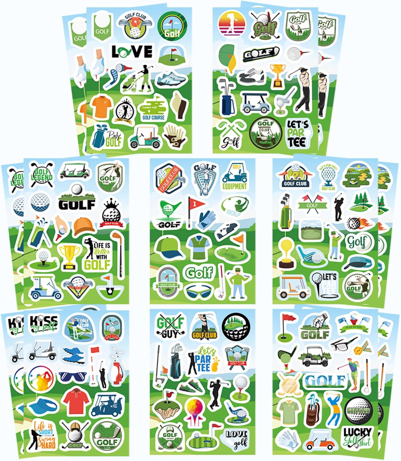 Amazon.com: 100 Pack Golf Stickers, Golf Party Favors, Birthday ...