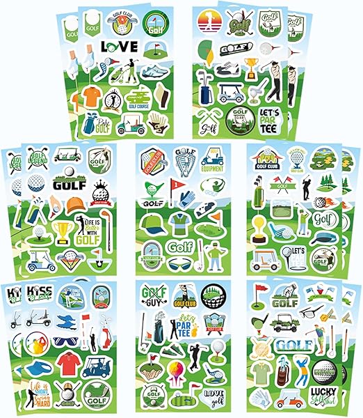 Amazon.com: 256PCS Golf Stickers, Sport Golf Decals Stickers, Golfing ...