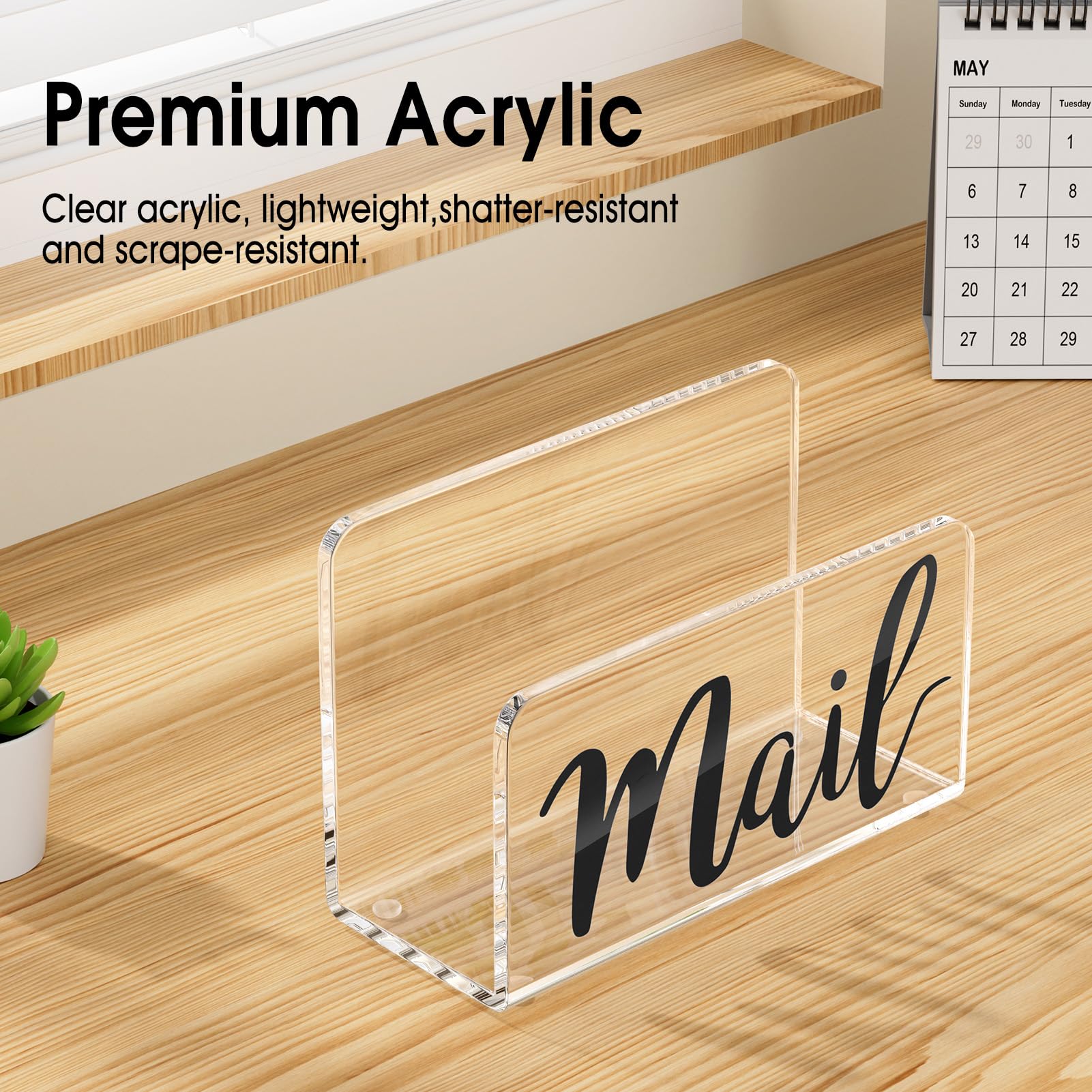 Snapklik.com : Acrylic Mail Holder, Clear Sorter, Organizer Countertop ...