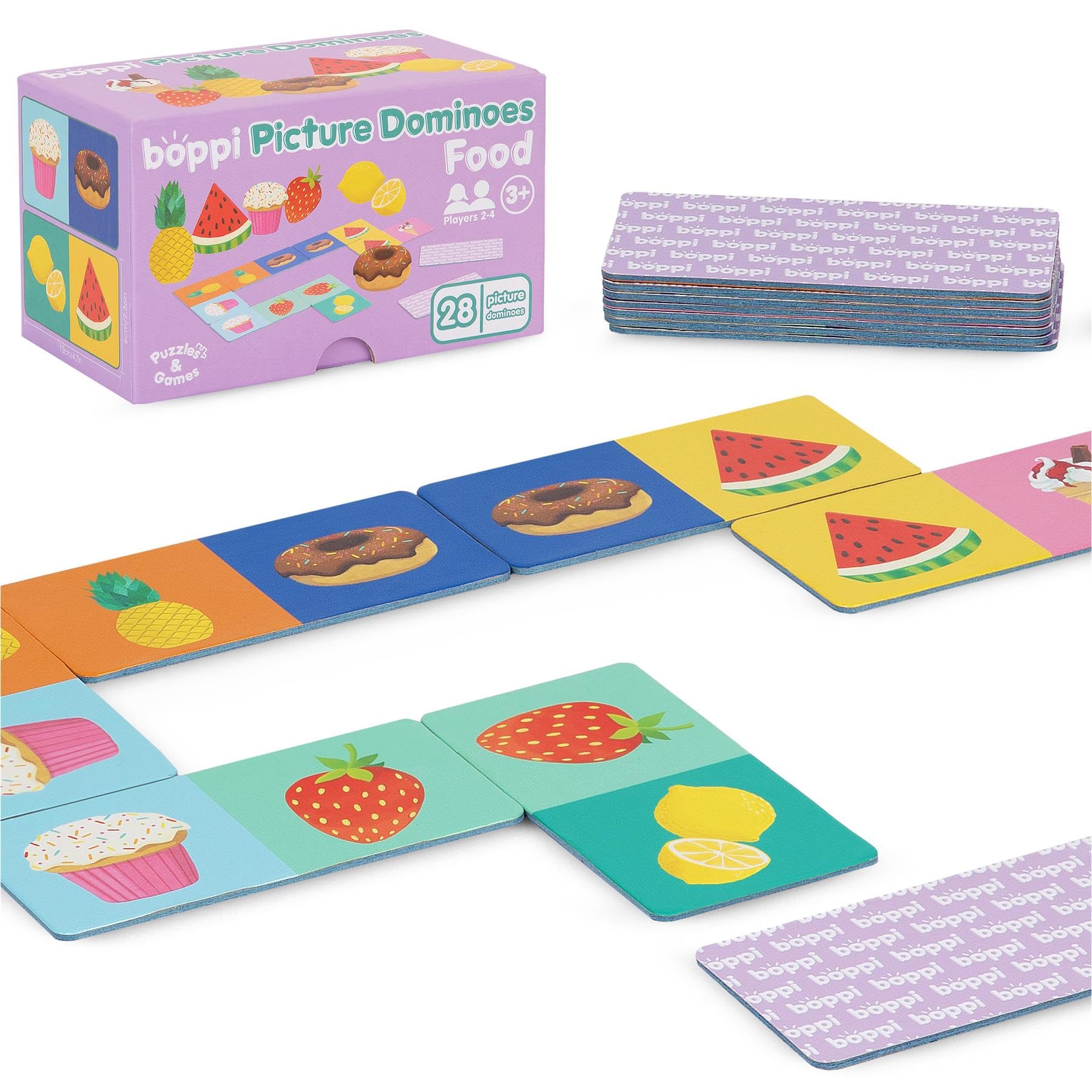 Amazon.com: boppi Dominoes Set Picture Game for Toddlers - Colourful ...