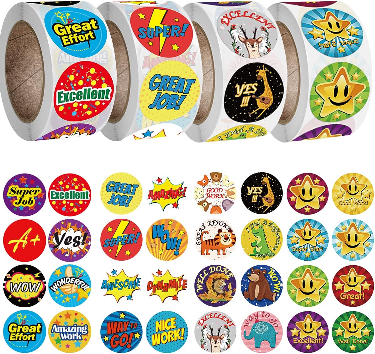 Amazon.com: Bright Creations 1000 Piece Motivational Stickers for Kids ...
