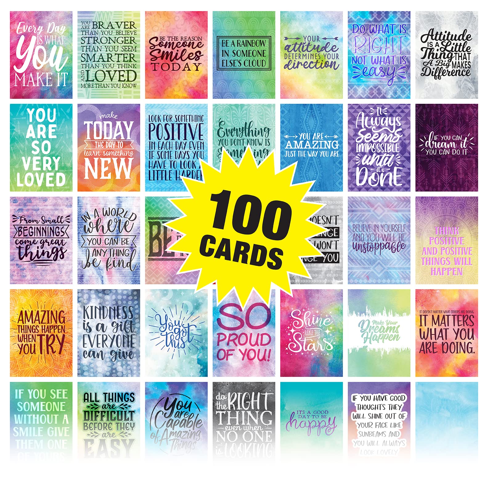 Snapklik.com : Global Printed Products Motivational Cards: 100 ...