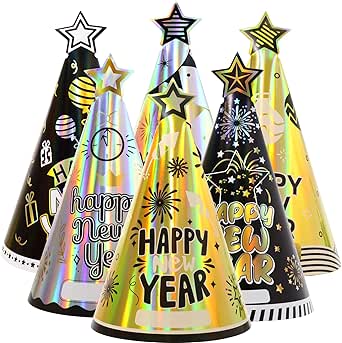 Amazon.com: 24 Pcs New Years Eve Party Hats NYE Party Supplies 2025 New ...
