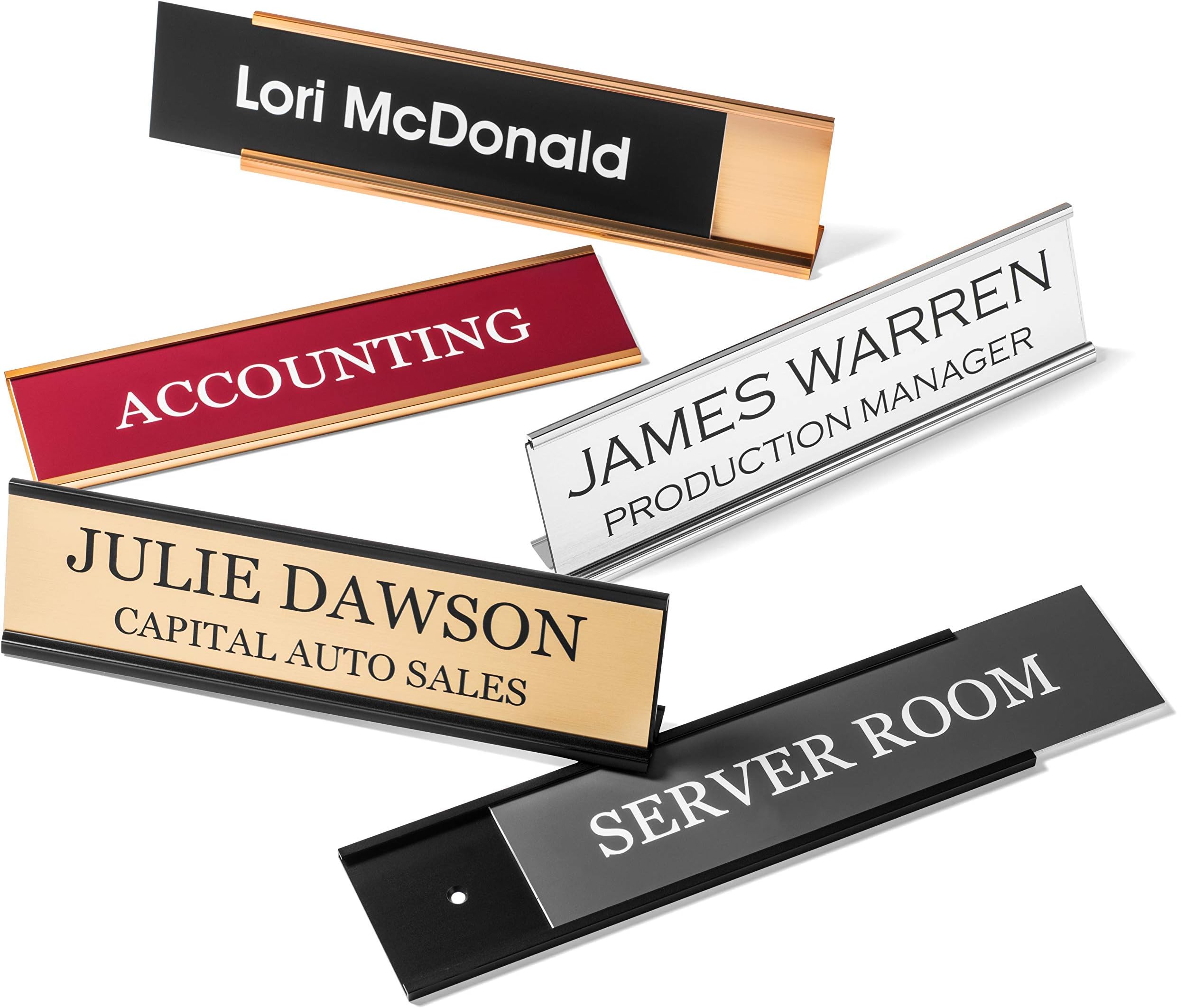 Amazon.com: Personalized Custom Desk Name Plate Floral Pretty Roses 15 ...