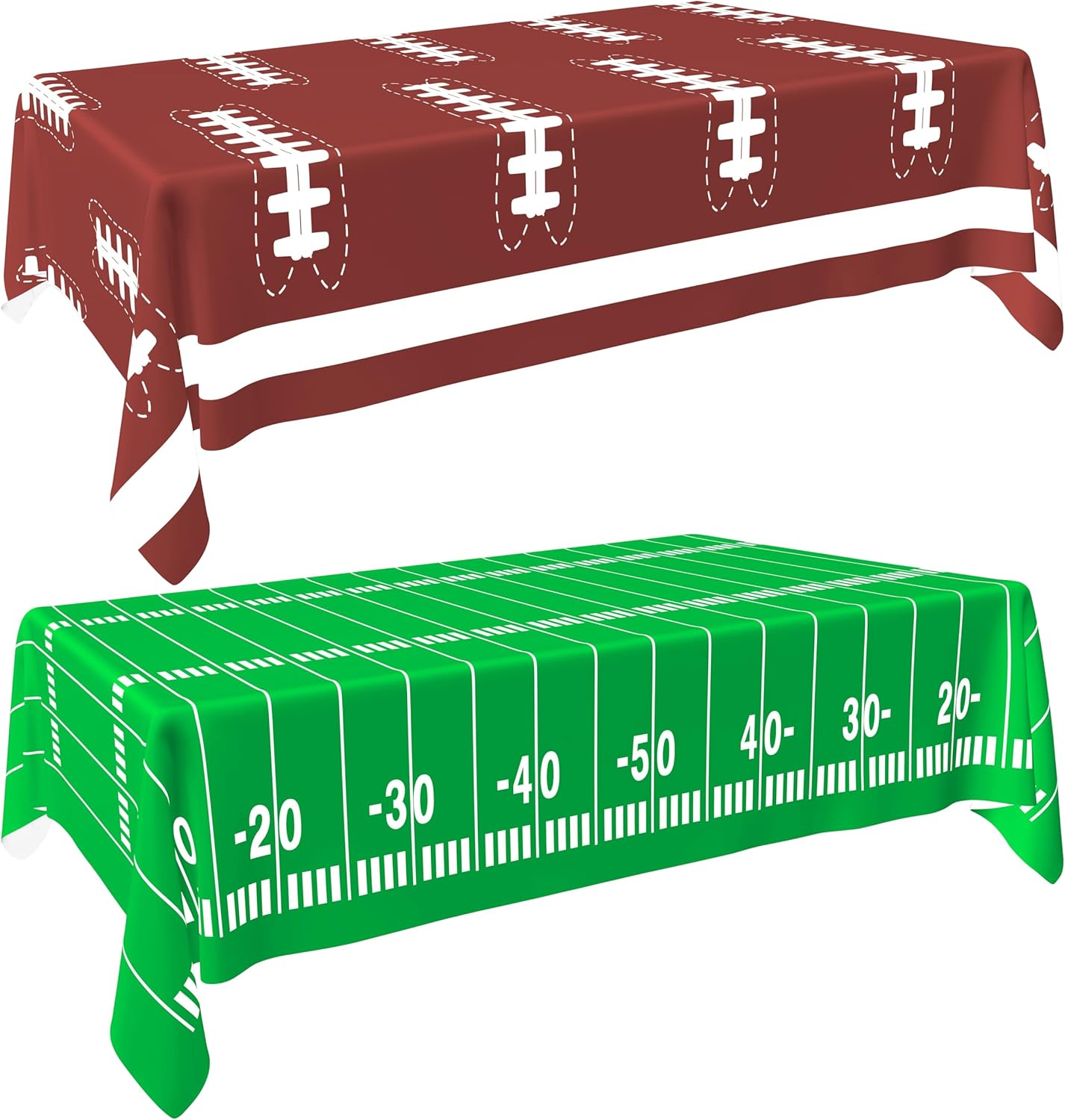 Amazon.com: QIKSION 2 Pack Football Tablecloth Plastic Touchdown ...