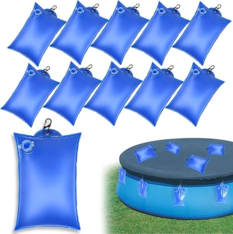 Amazon.com : 20 Pack Swimming Pool Cover Hanging Bag with Hooks, PVC ...