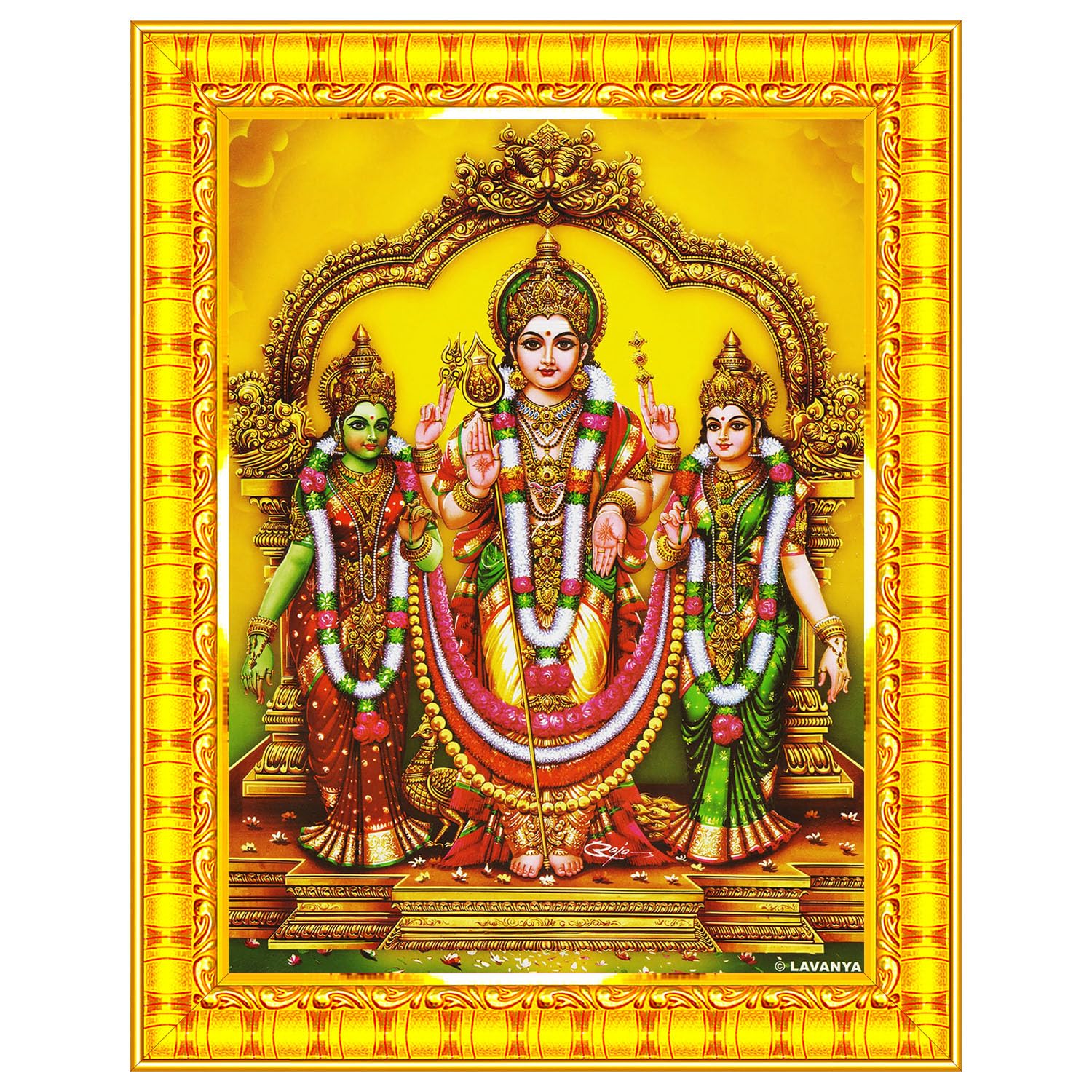 Pavan Photo Laminations Lord Murugan Valli Deivanai Subramanya Swamy ...