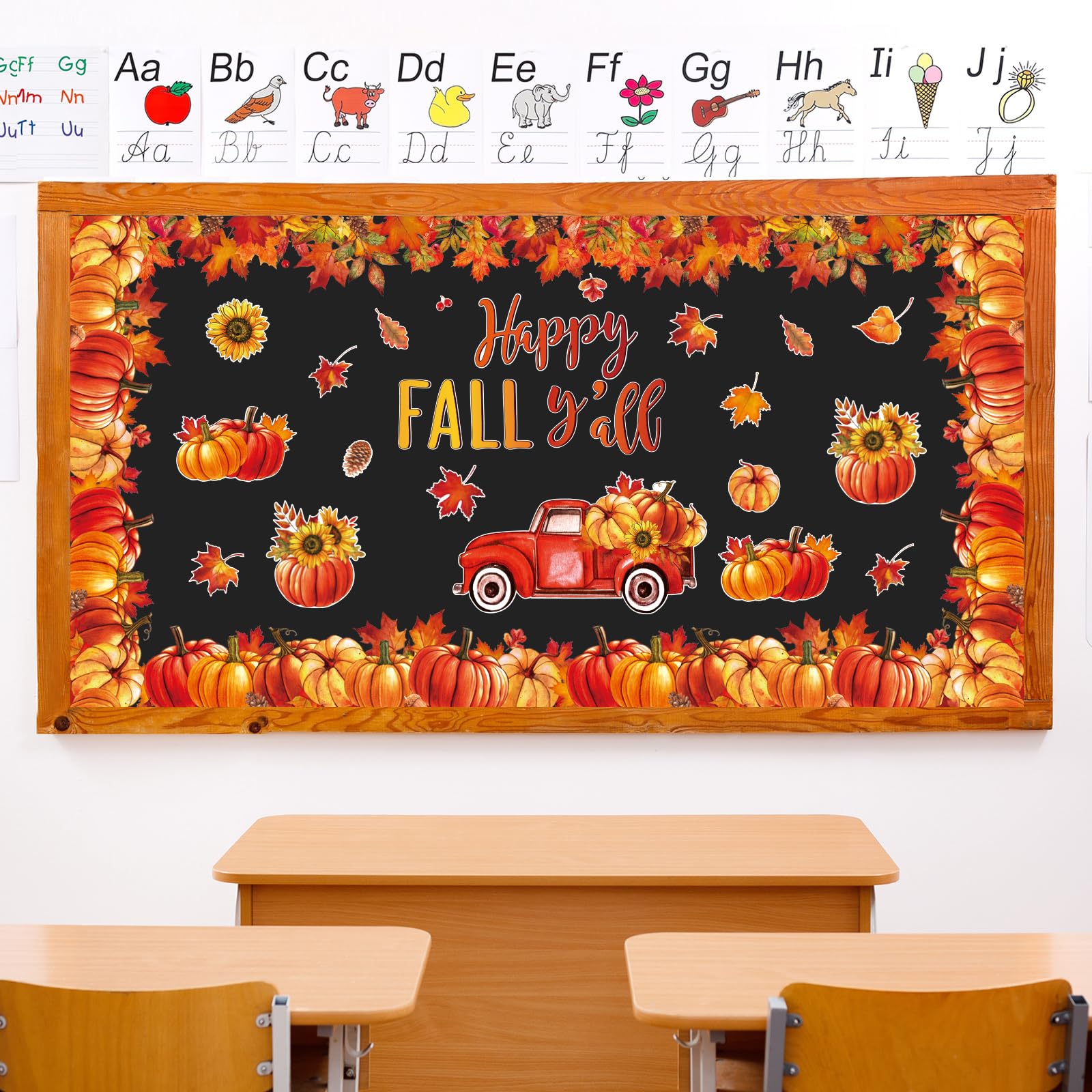 Fall Bulletin Board Decorations Happy Fall Cut-Outs Autumn Classroom ...