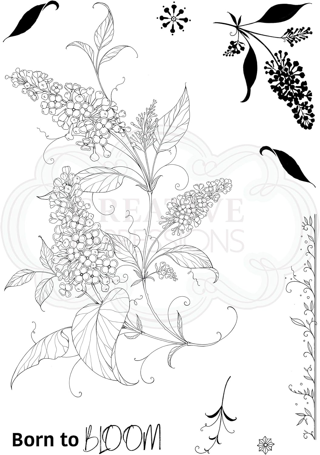 Pink Ink Designs Luscious Lilac-Clear Stamp Set, A5 - BigaMart