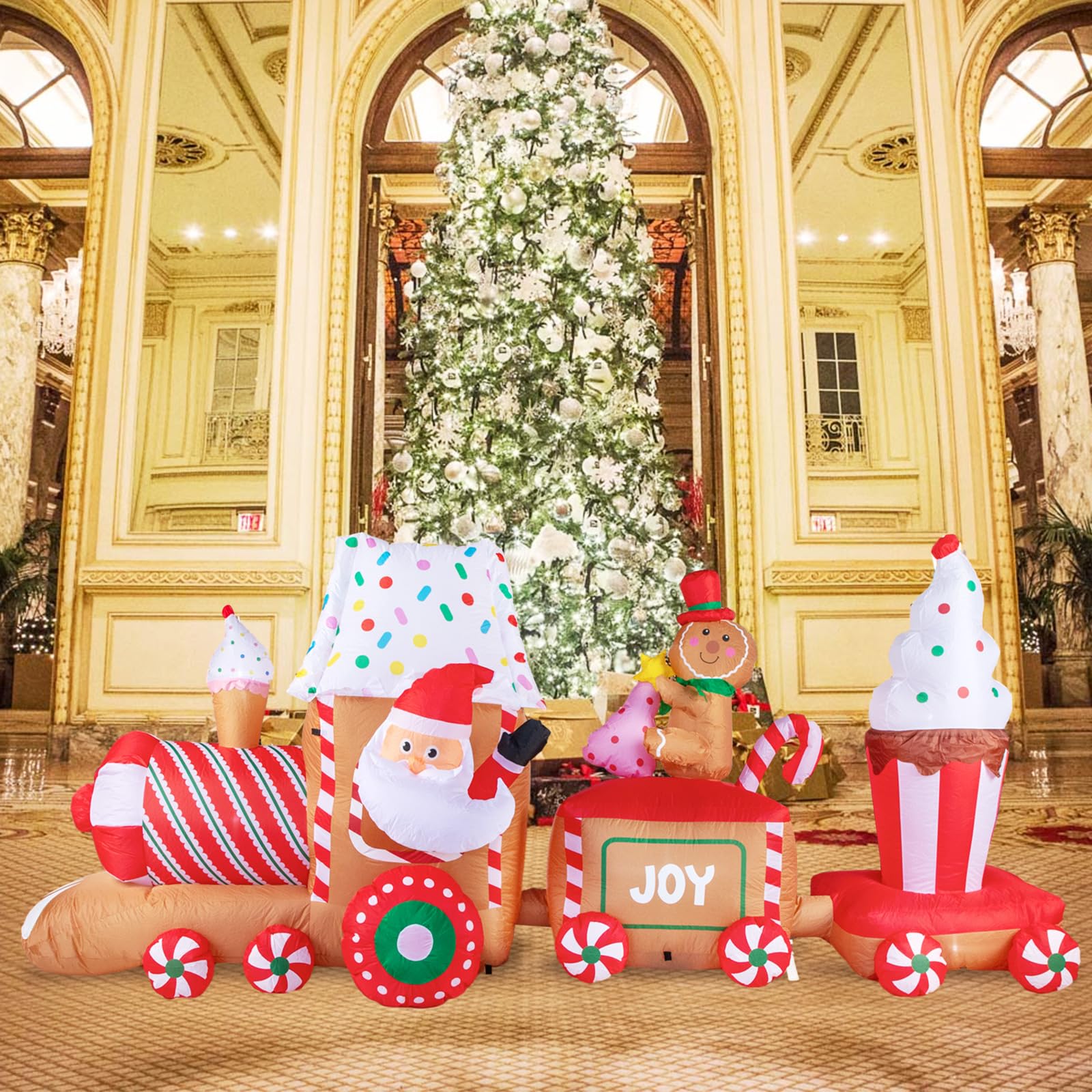 Nervure 11Ft Christmas Train Inflatable - Christmas Inflatables ...