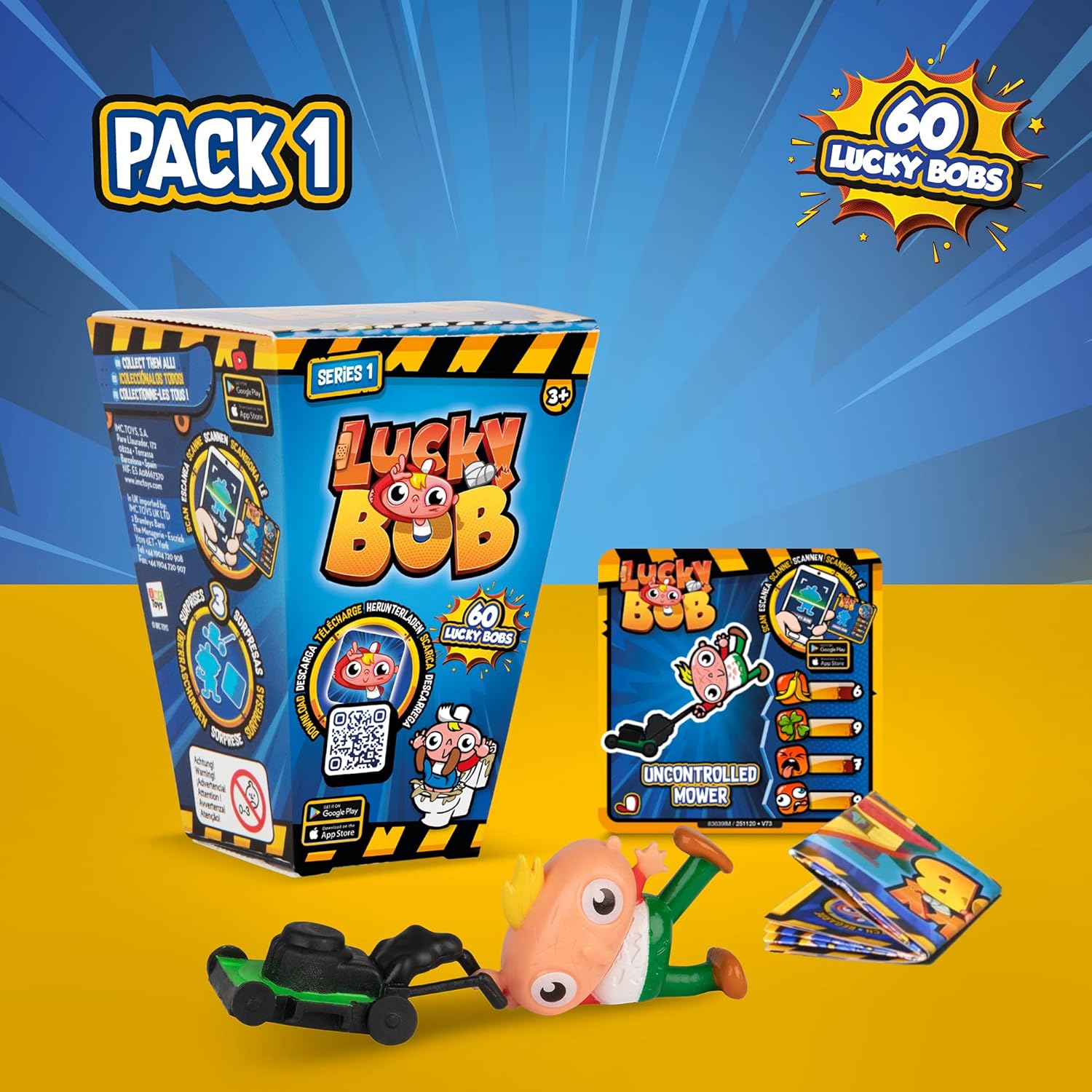 Lucky Bob Figura, 1 Accesorio y 1 Carta para interactuar con la App ...