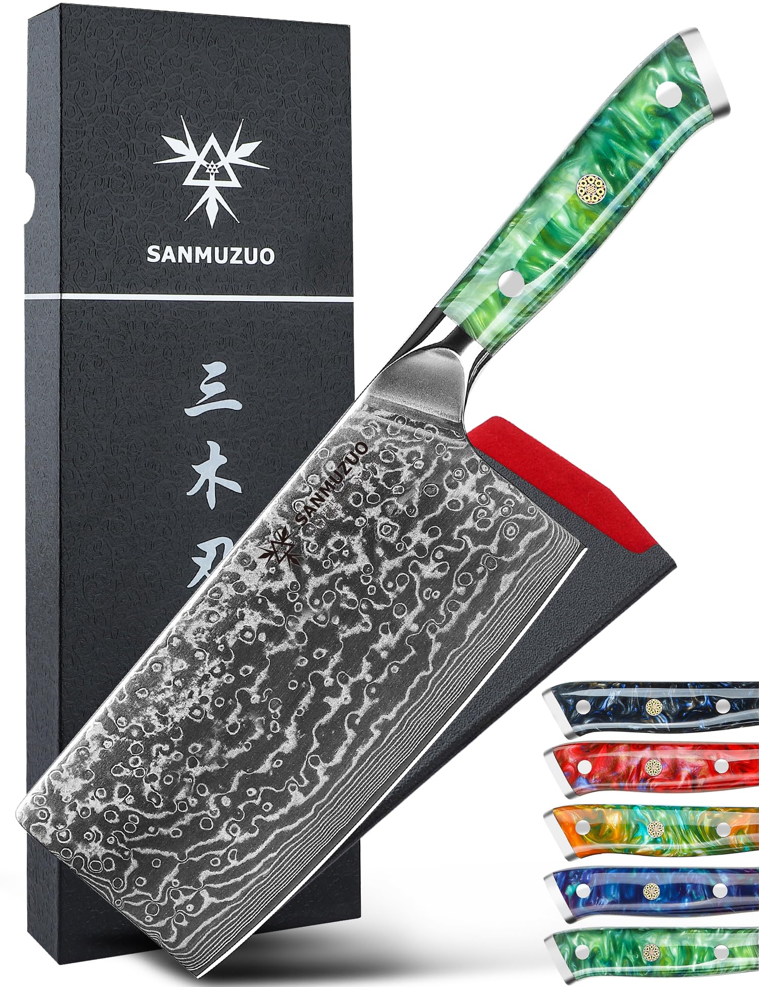 Snapklik.com : SANMUZUO Chinese Chef Knife - 7" Cleaver Knife- Xuan ...