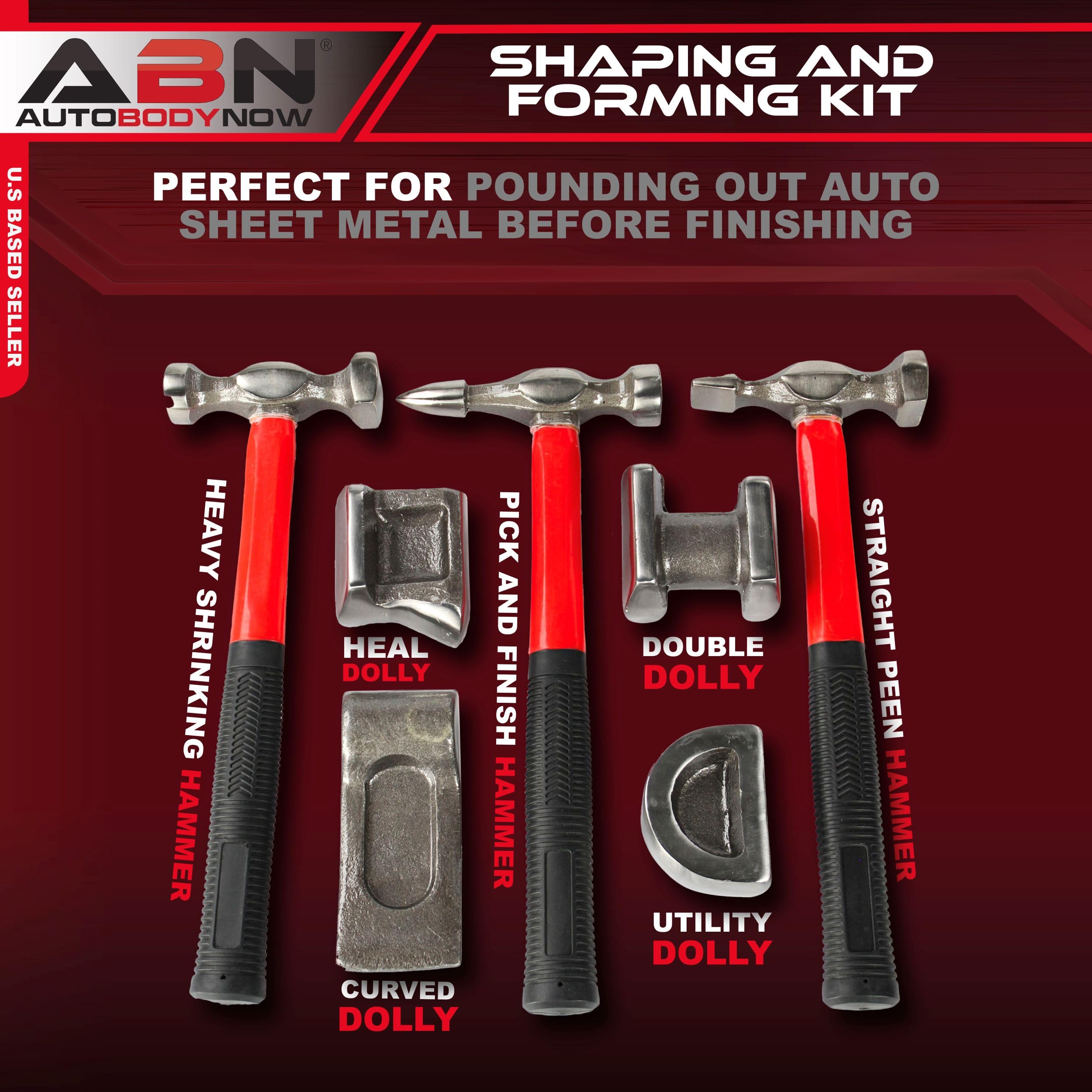 Snapklik.com : ABN Auto Body Shaping And Forming Repair 7-Piece Kit ...
