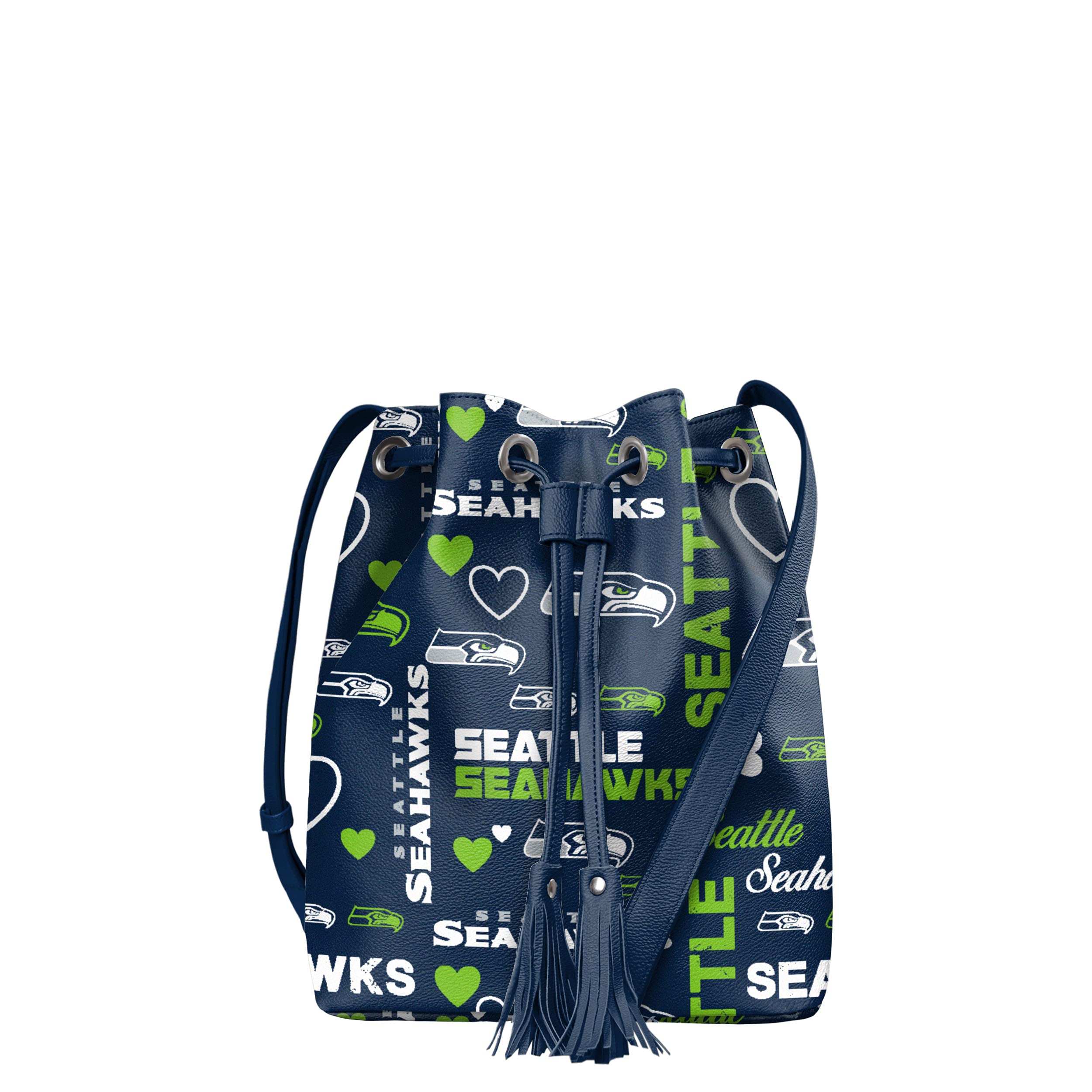 Snapklik.com : Seattle Seahawks NFL Logo Love Cinch Purse