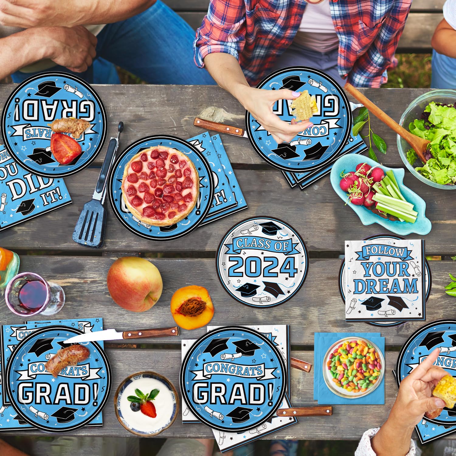 Snapklik.com : Graduation Plates And Napkins 2024 Graduation Party ...