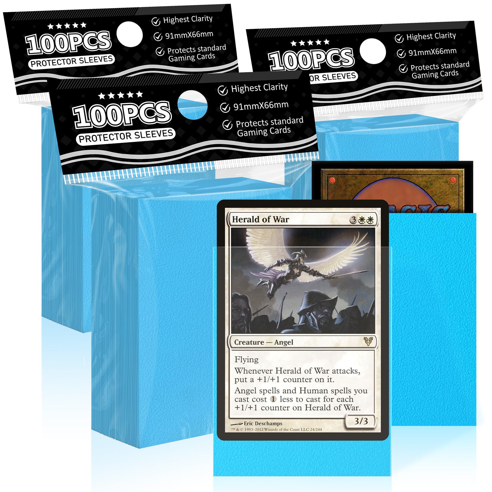 Amazon.com: Trading Card Sleeves for MTG, 300 Pcs Matte Sleeves Perfect ...