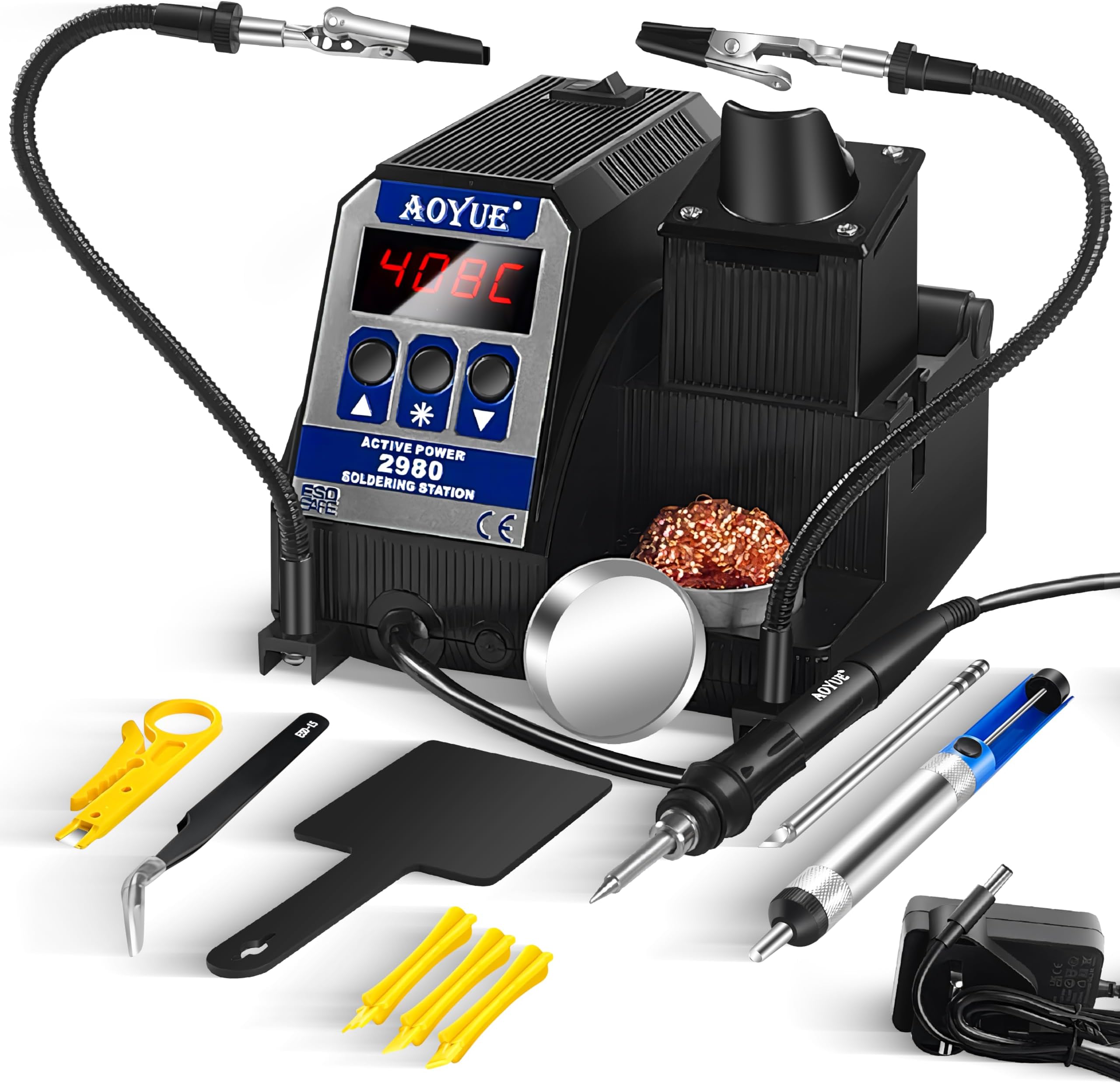 Yofuly Soldering Station, Digital Solder Iron Station 120W High Power ...