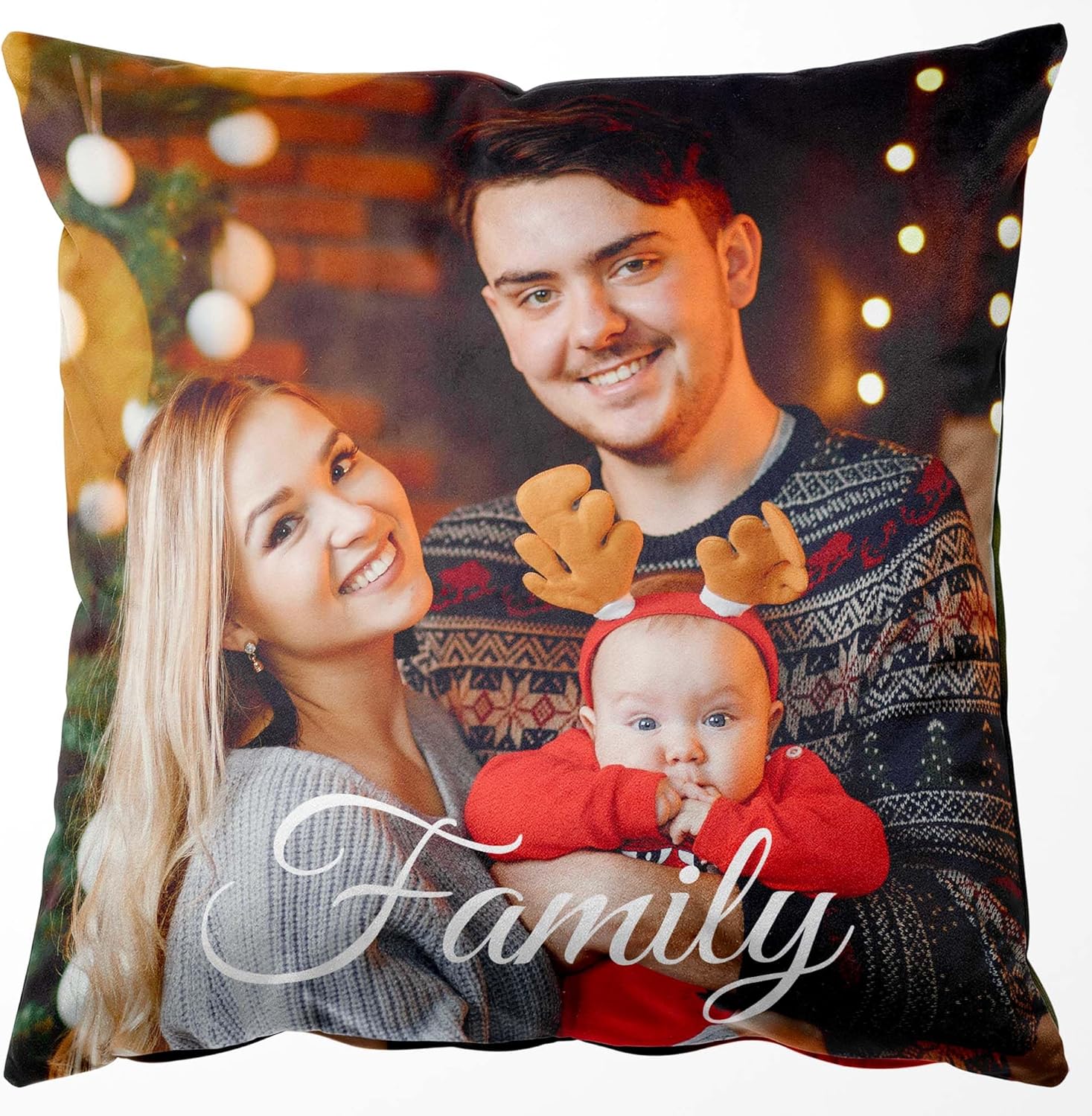 Amazon.com: Easycosy Custom Pillow with Picture & Text, Two-Sides ...