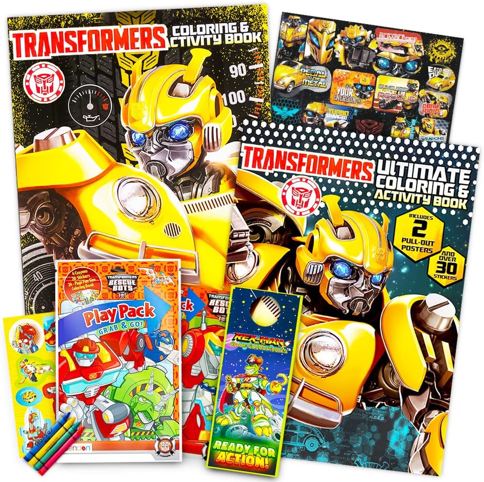 Amazon.com: Transformers One Coloring Book Set - Bundle with Activity ...