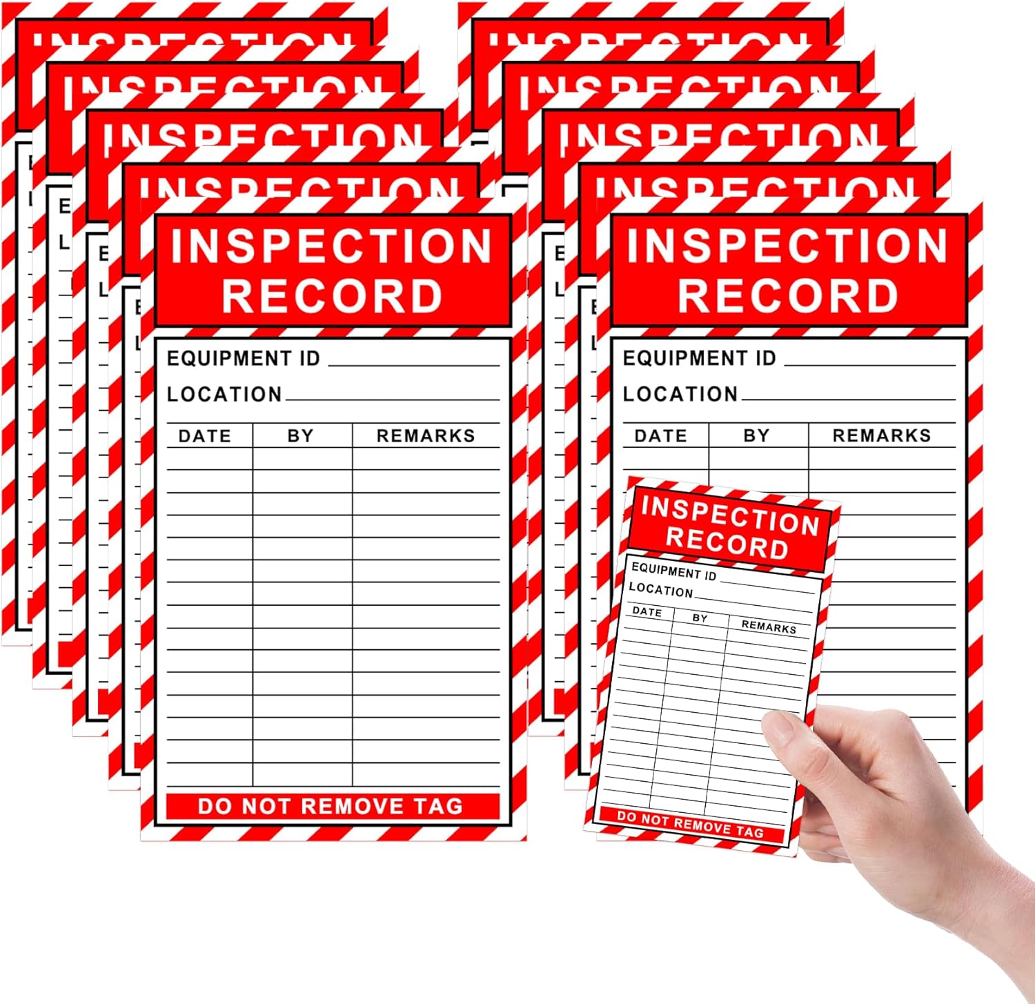 25 Pack Inspection Record Tags Safety Inspection Tag for Accident ...