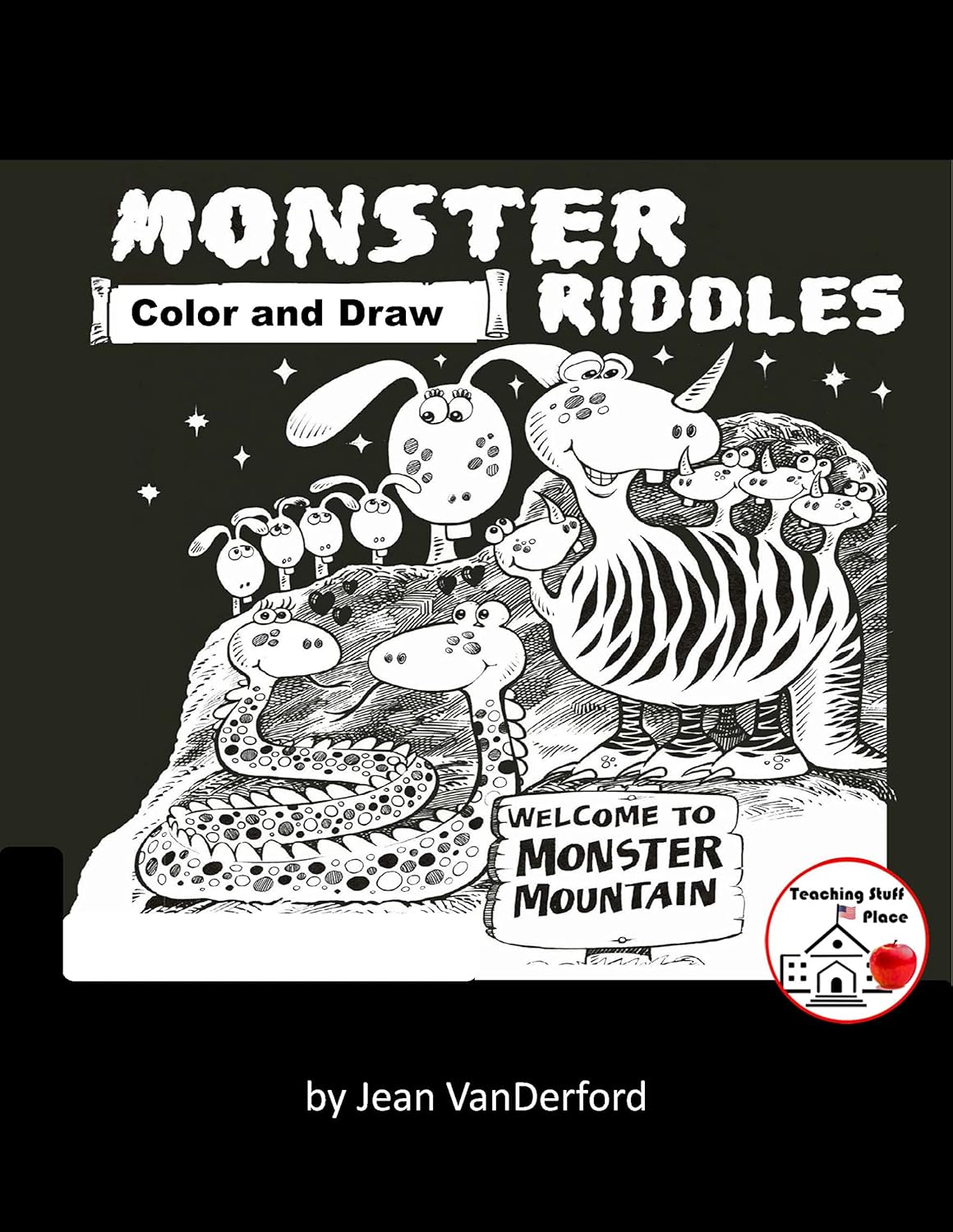 Monster Riddles to Color and Draw: Riddles for Kids to Color and Draw ...