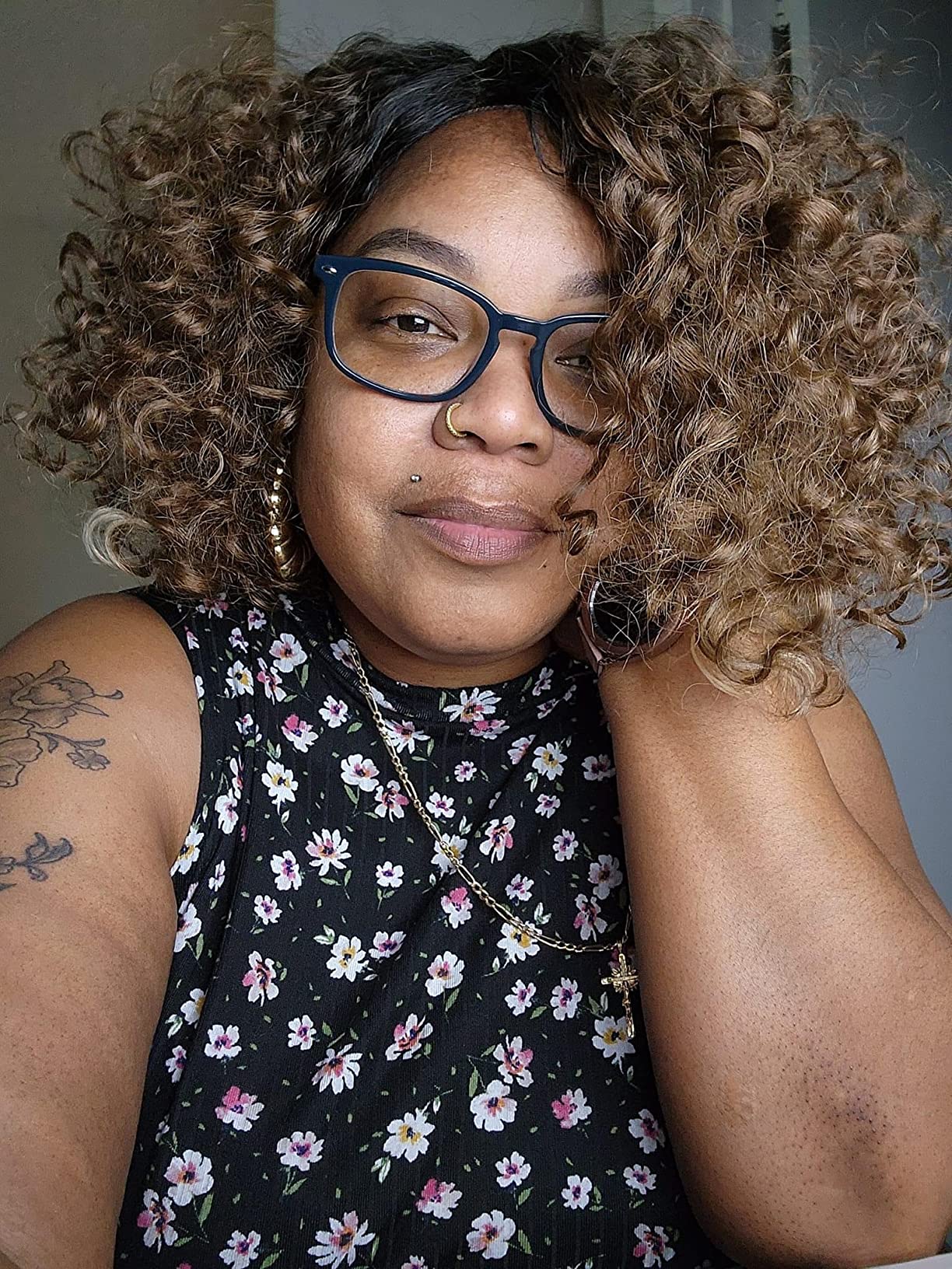 $9/mo - Finance MITIMES Skunk Strip Glueless Curly Lace Front Wig Pre ...