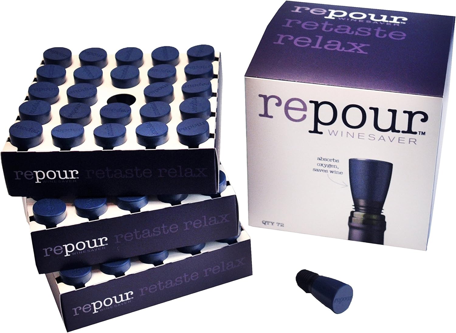 Repour Protector de vino y tapón elimina el oxígeno, preservando y ...