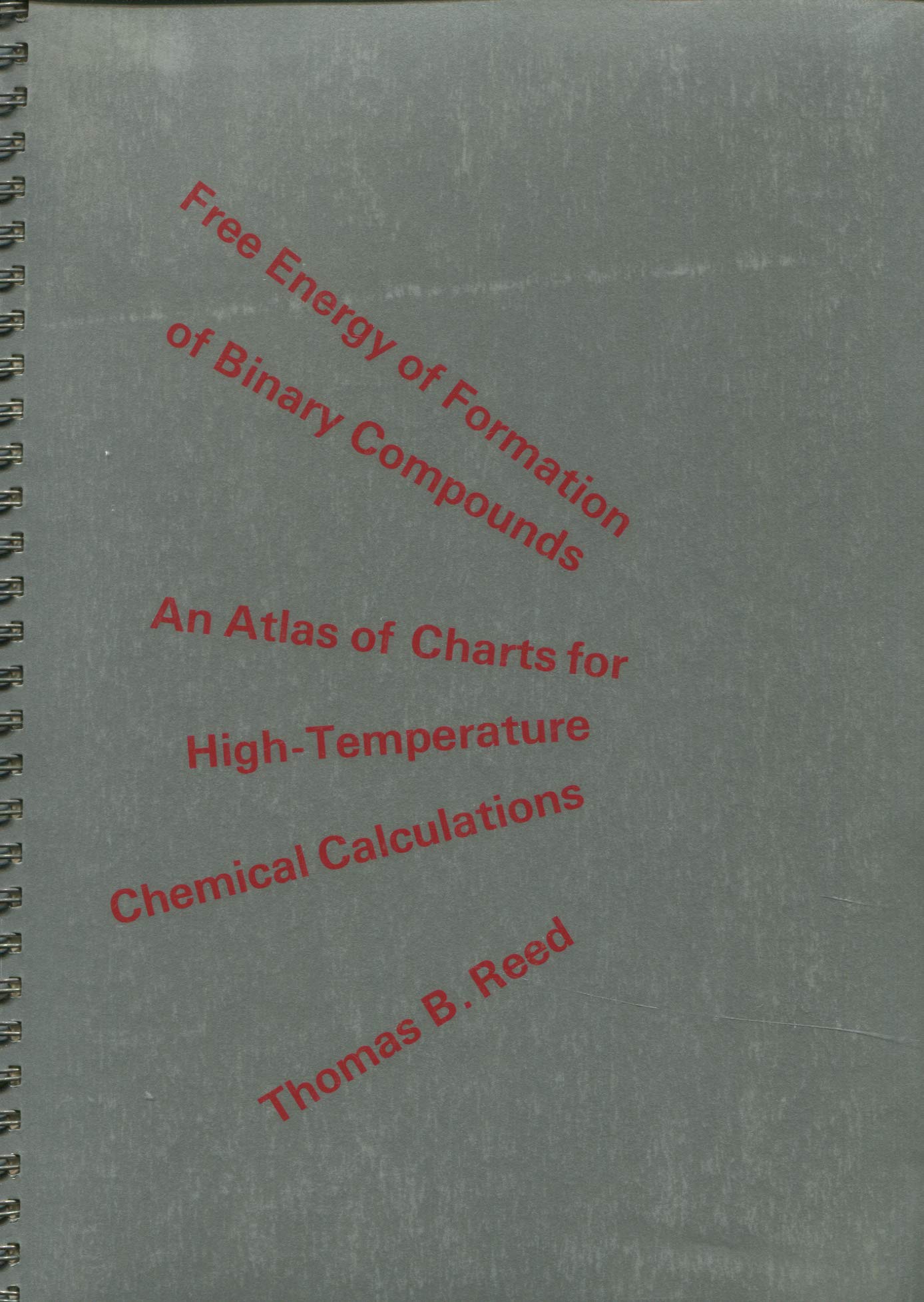 Buy Reed: ∗free∗ Energy Of Format Of Binary Compounds An Atlas Of ...