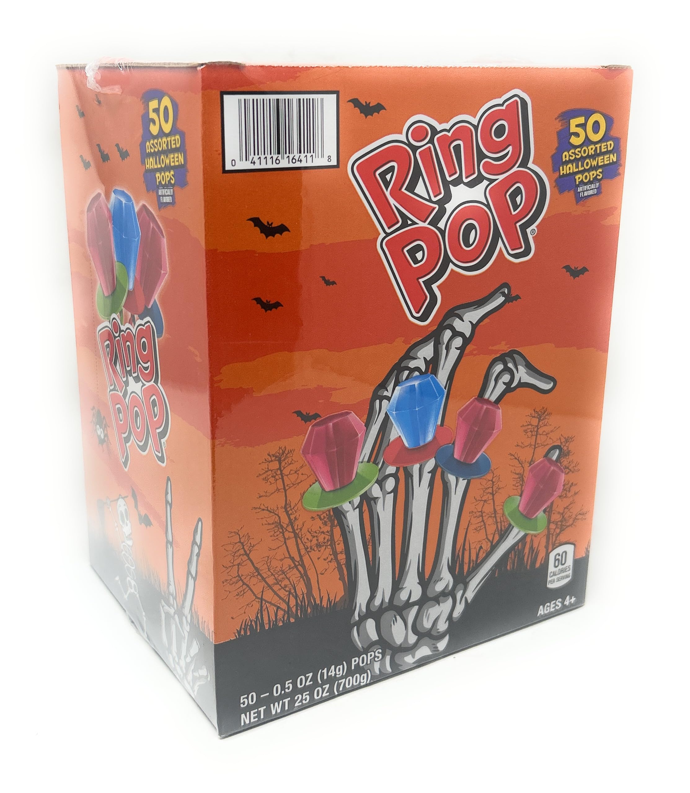Amazon.com : Halloween Ring Pop Candy 50 count - 1 box : Grocery ...