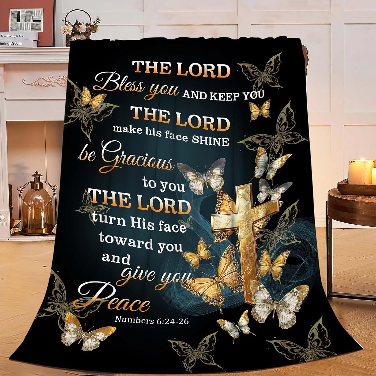 Amazon.com: Bible Verse Throw Blanket Christian Religious Inspirational ...