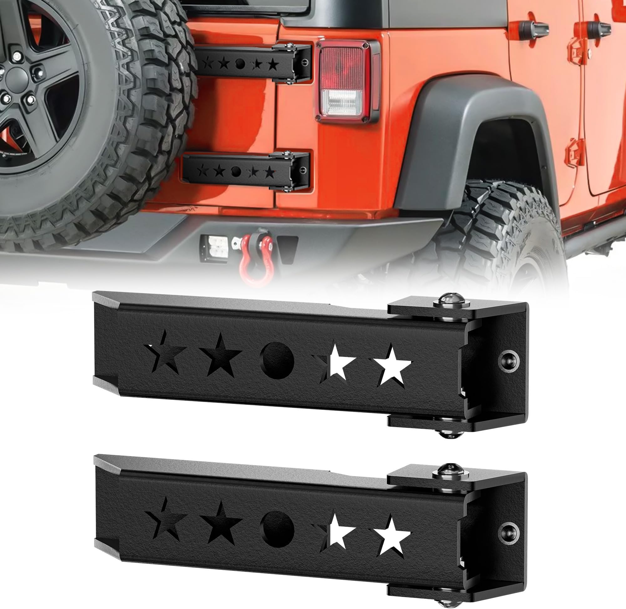 Amazon.com: XOOKUN JK Tailgate Hinge Set Steel Reinforcement fit for ...
