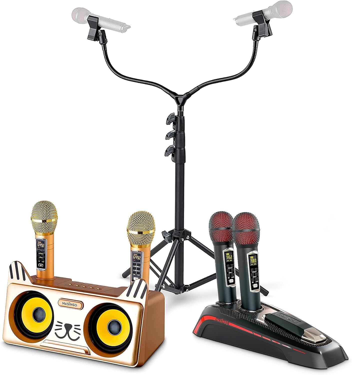 Amazon.com: MASINGO Bundle with Spinto G3 Karaoke Machine (Bluetooth ...
