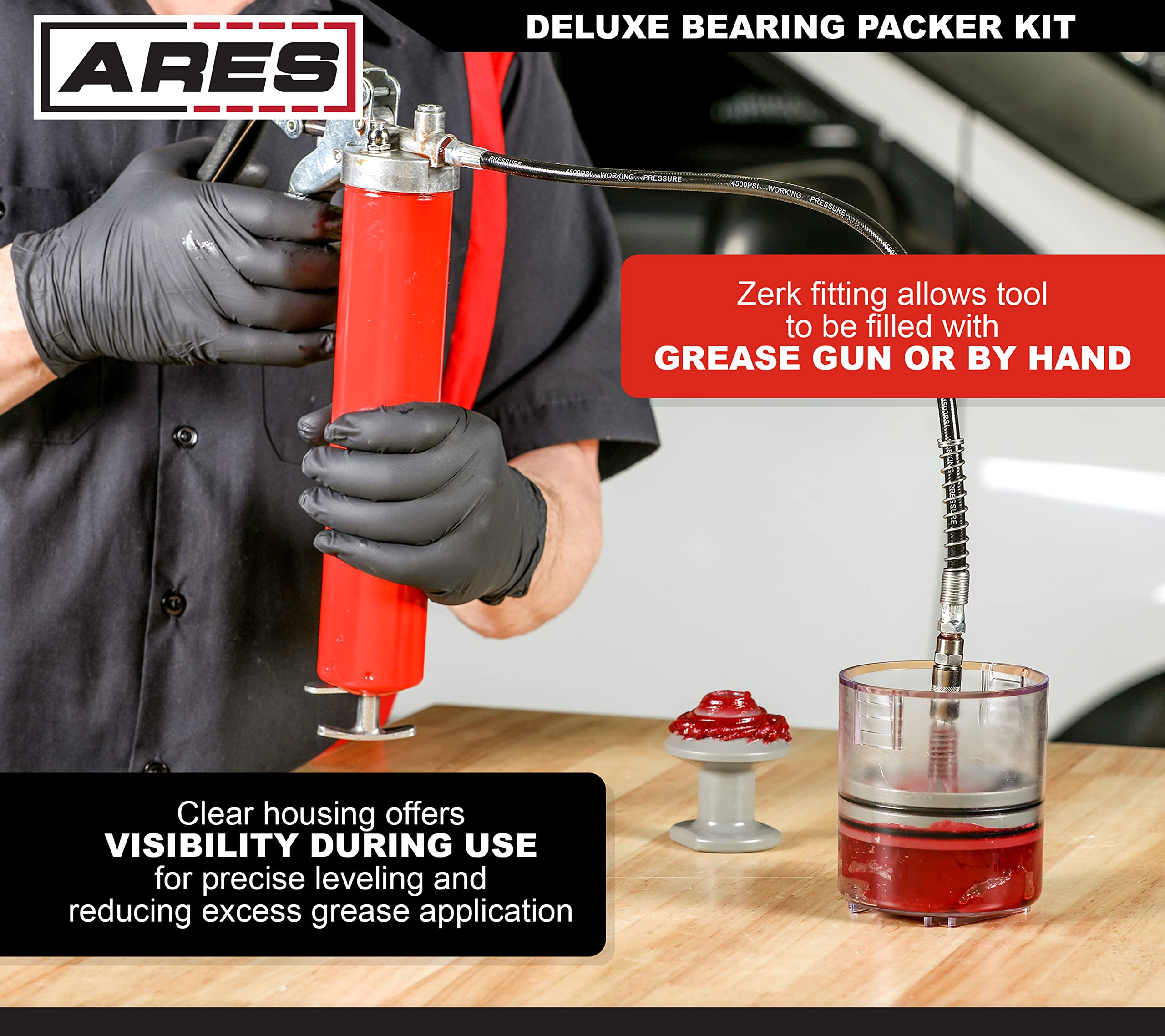 Snapklik.com : ARES 54036 2-Piece Deluxe And Standard Bearing Packer ...