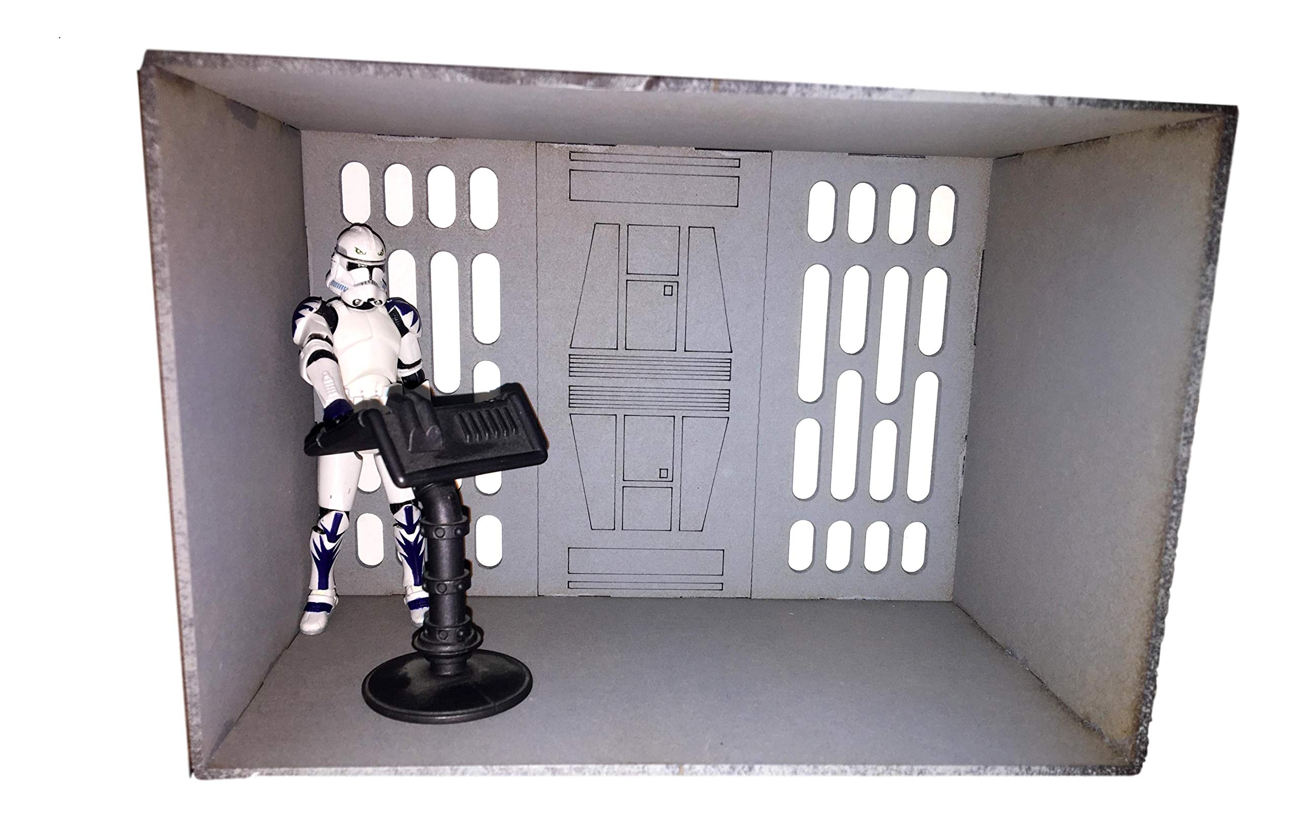 Buy D&C Laser Designs Mini Scene Box Action Figure Spaceship Diorama 3. ...