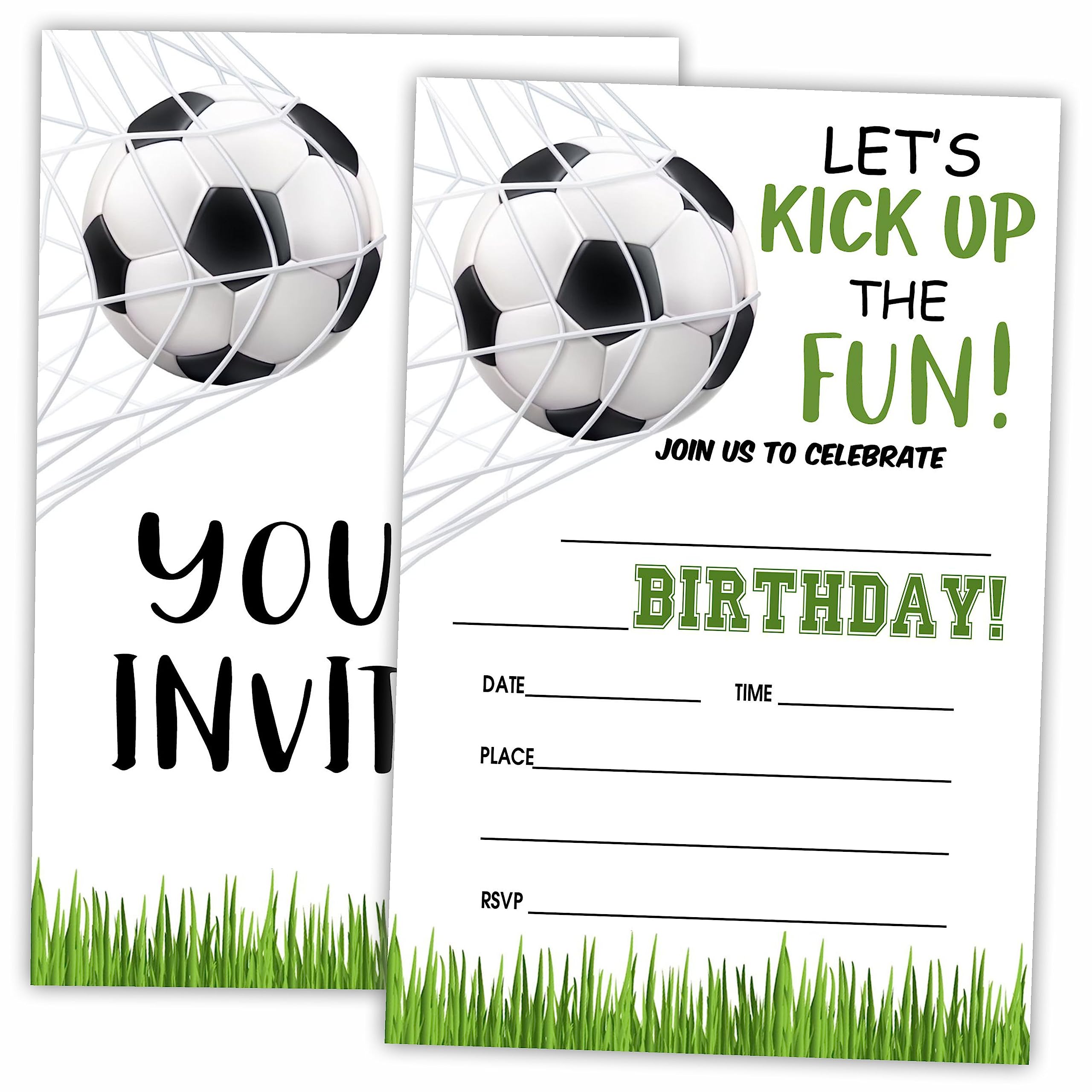 Invitations De Football Personalised Football Birthday Party