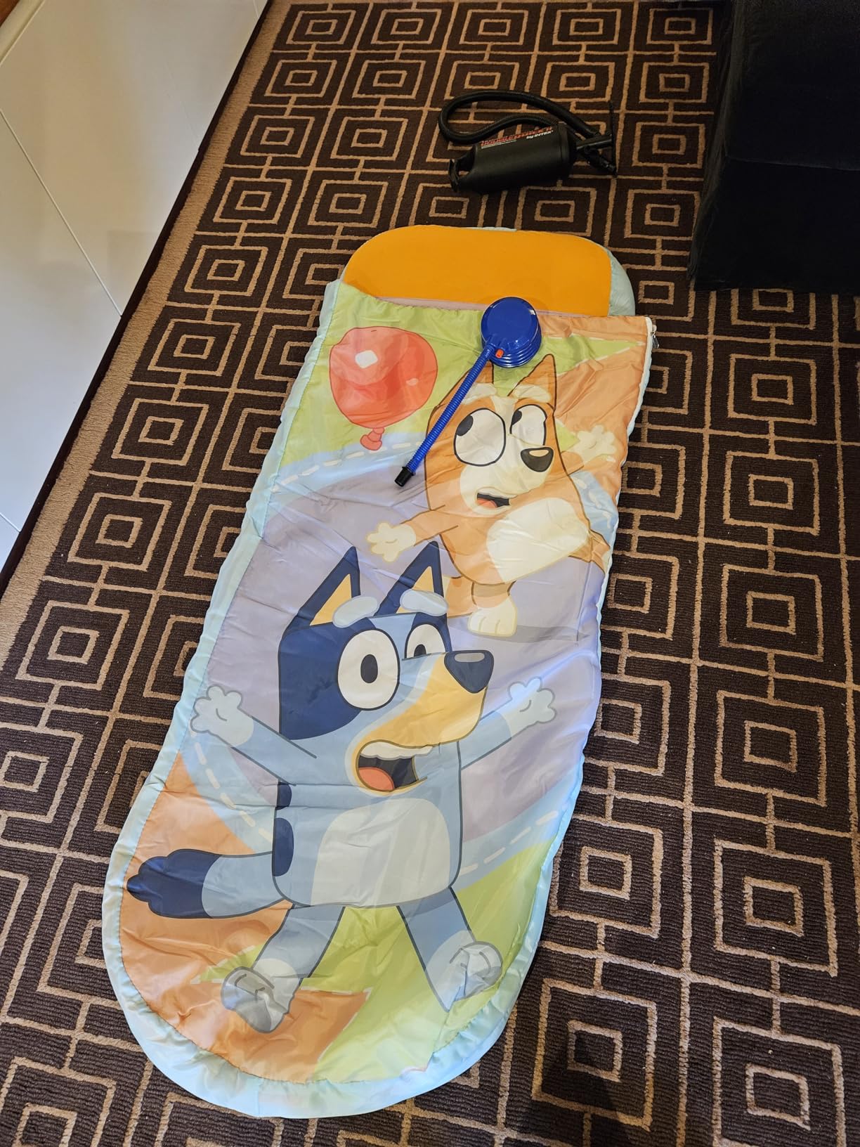 Bluey and Bingo Junior ReadyBed 2 in 1 Kids Sleeping Bag and Inflatable ...
