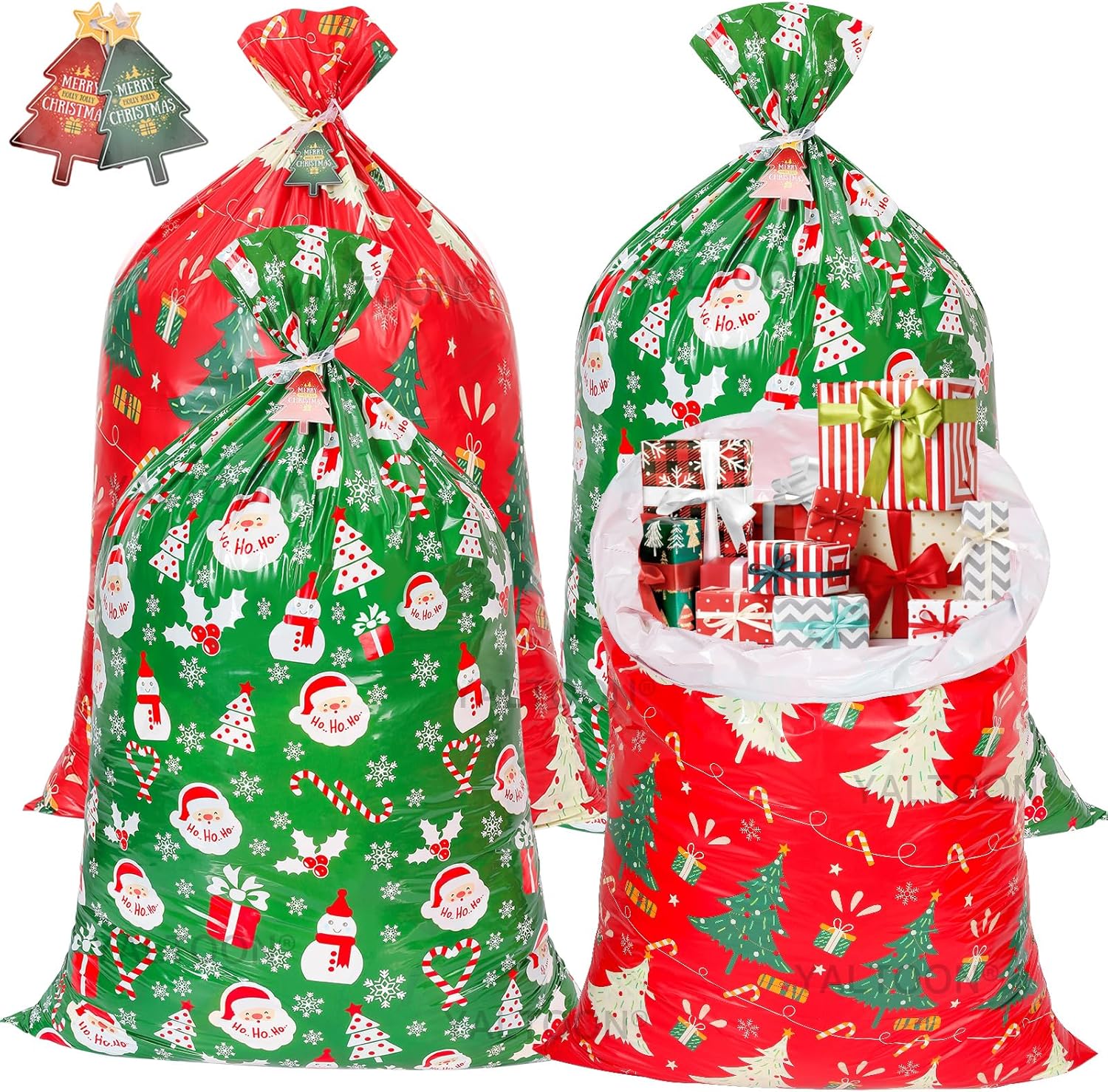 Amazon.com: YALTOON Large Christmas Gift Bags, 4PCS 56"X 36" Jumbo ...
