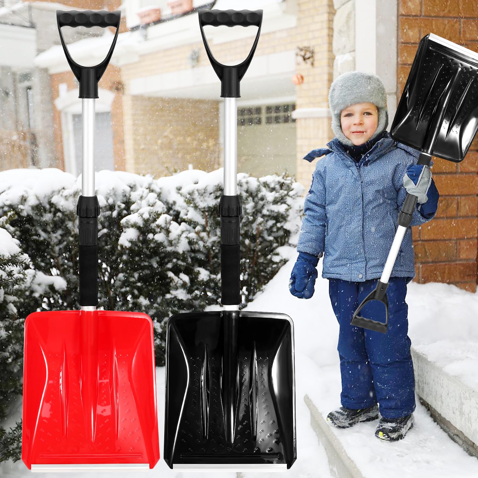 Foam Grip Shovel Kids Snow Shovel With Extendable Handle - & Winter ...
