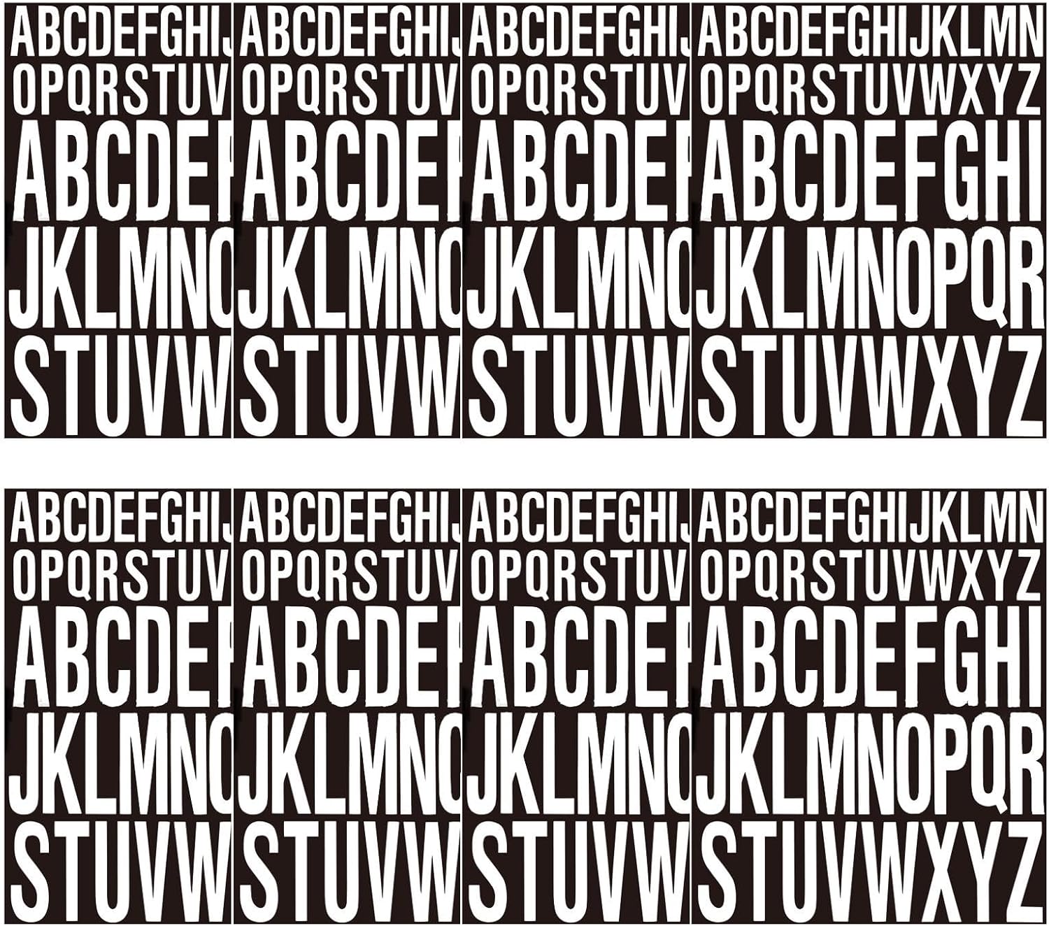 Violotoris 8 Sheets Capital Sticker Letters, Self Adhesive Letters ...