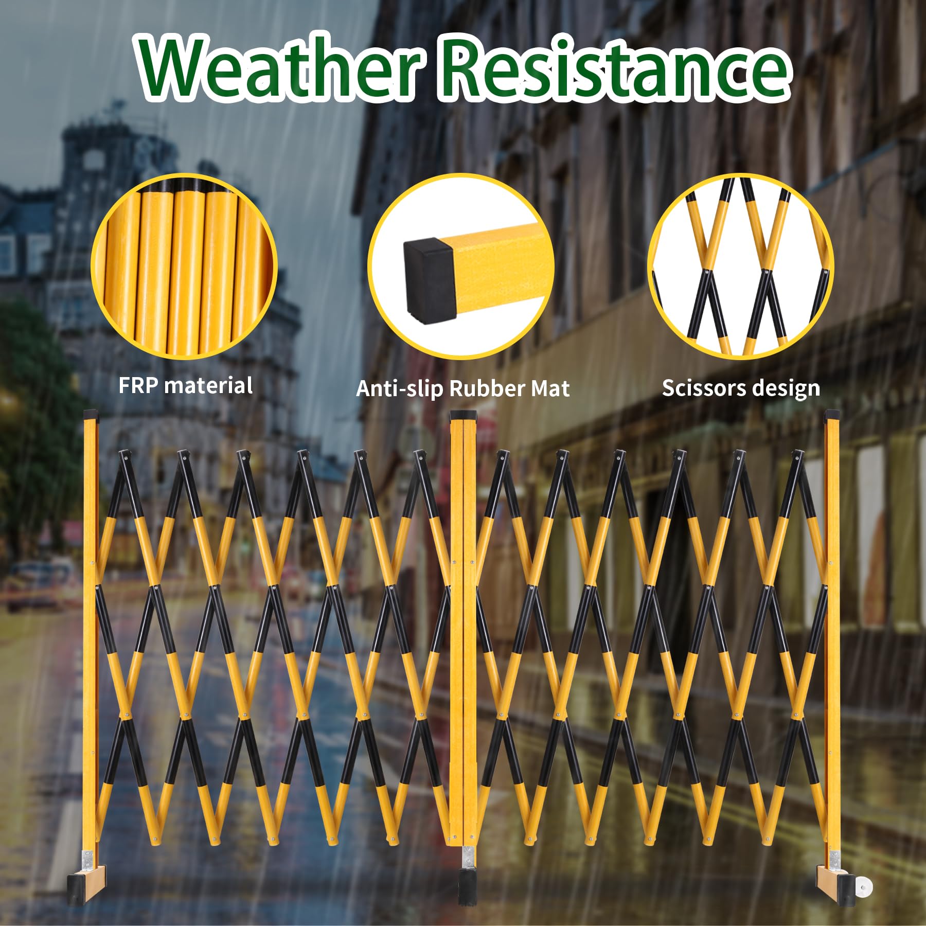 Snapklik.com : Expandable Barricade Gate, Folding Security Gate Mobile ...