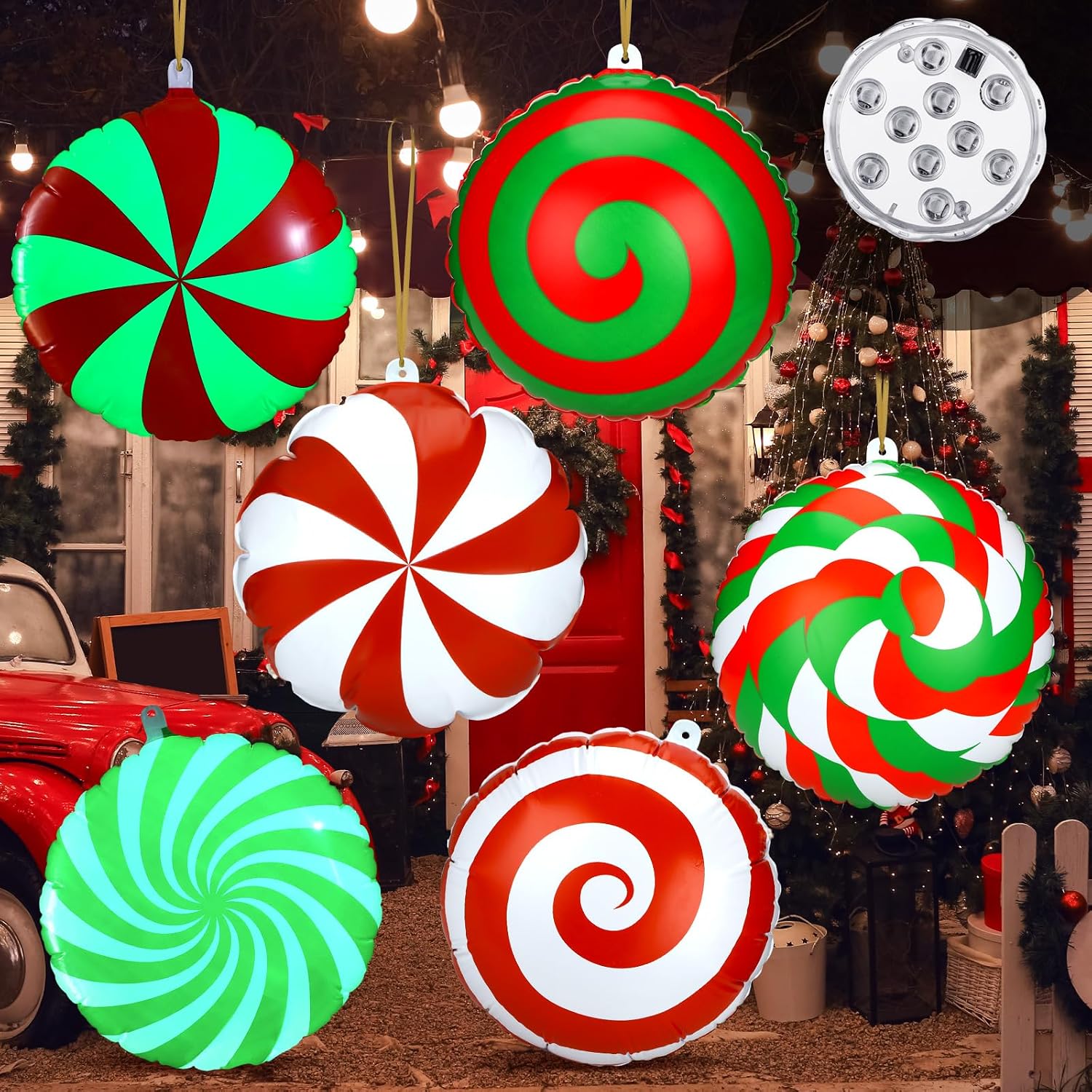Amazon.com: Jetec 6 Pcs 24 Inch Outdoor Christmas Inflatable ...