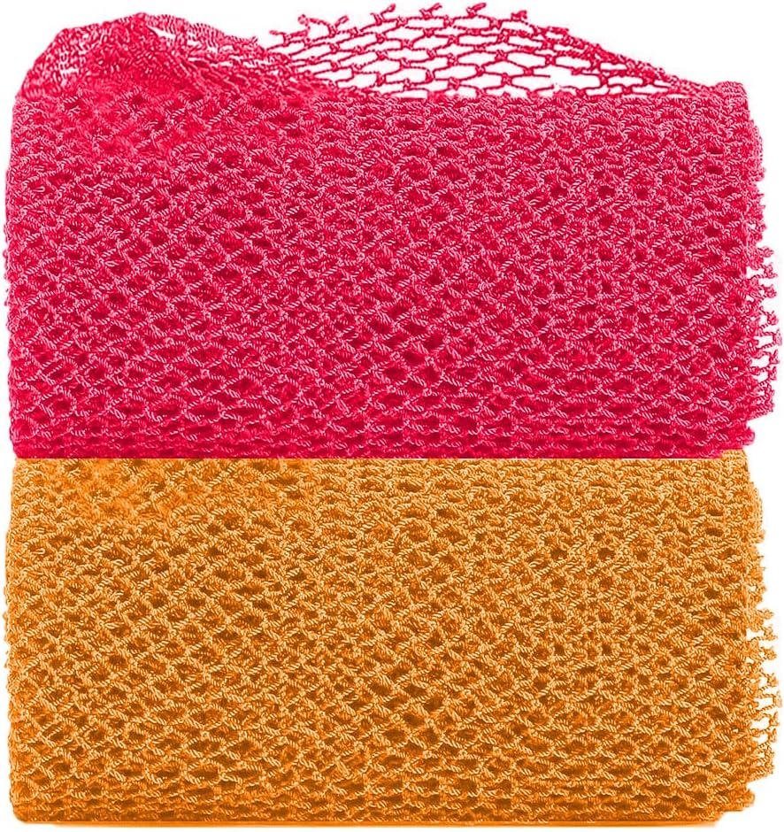 Amazon.com: 2 Pieces African Net Sponge, Long African Exfoliating Net ...